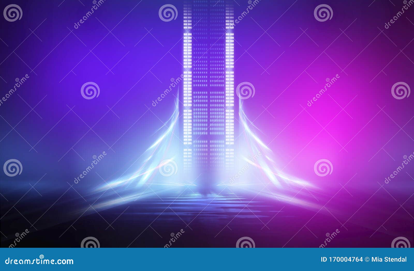 Ultraviolet Abstract Light. Light Element, Light Line. Violet and Pink ...