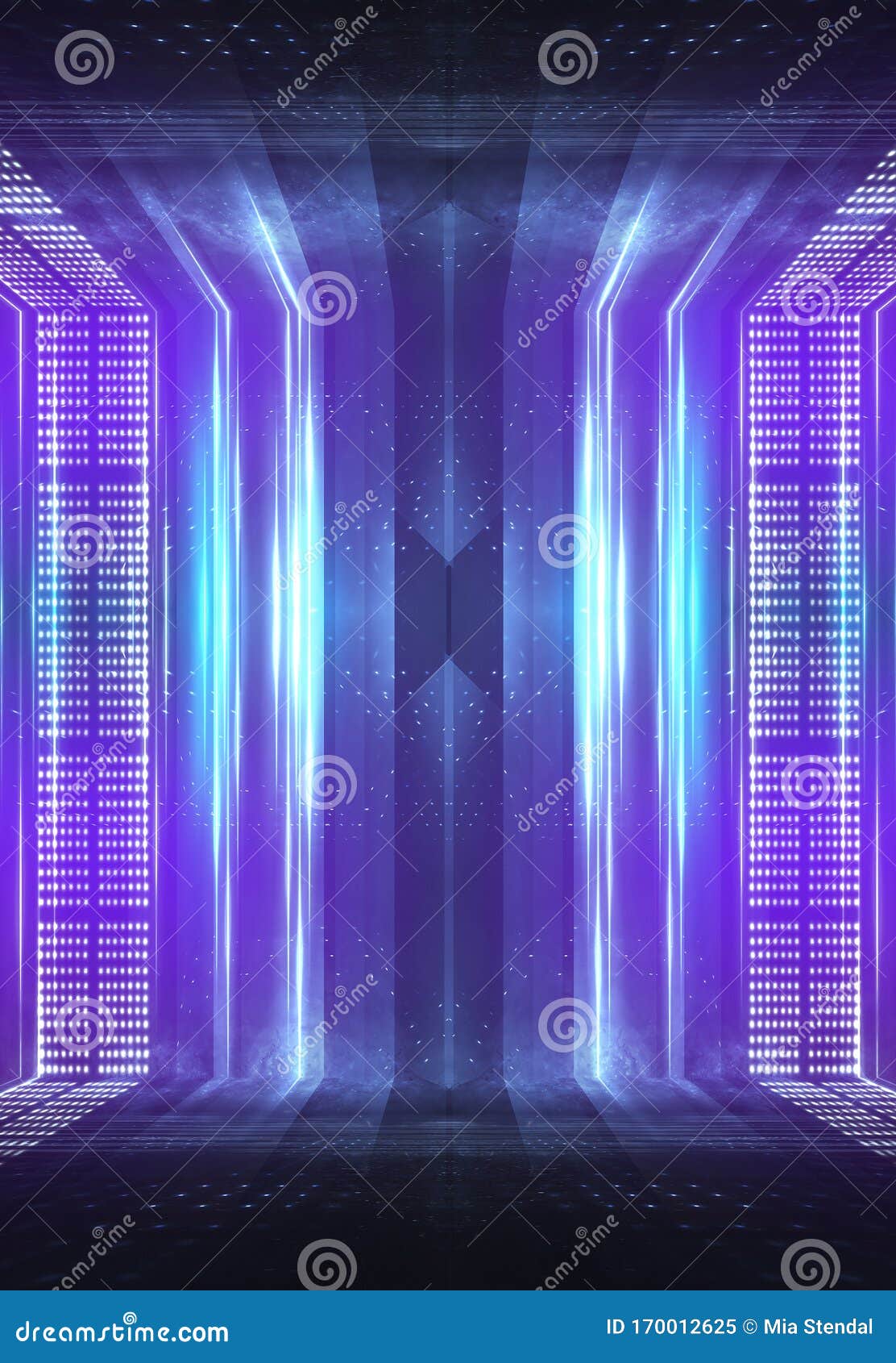 Ultraviolet Abstract Light. Light Element, Light Line. Violet and Pink ...