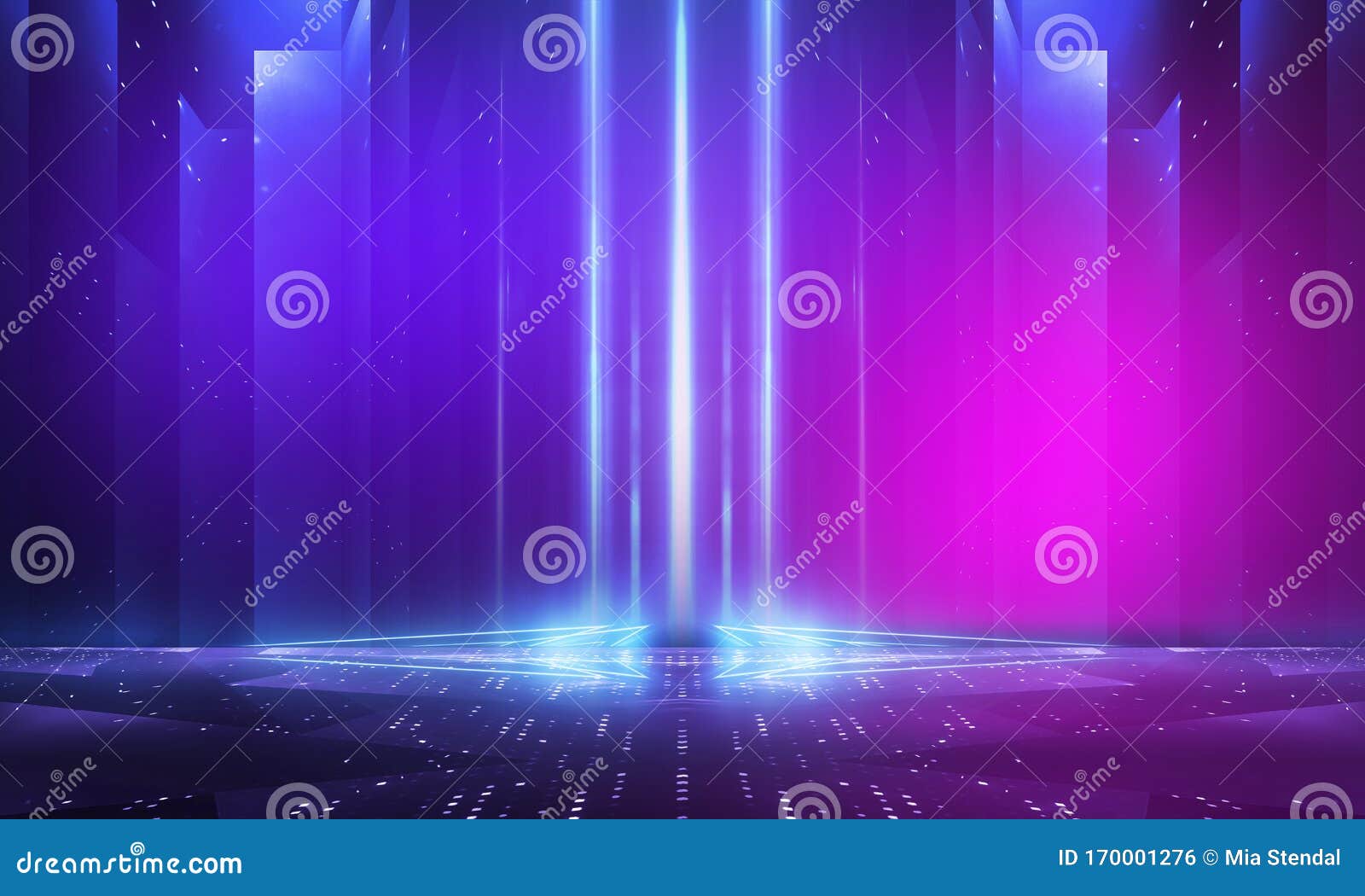 Ultraviolet Abstract Light. Light Element, Light Line. Violet and Pink ...