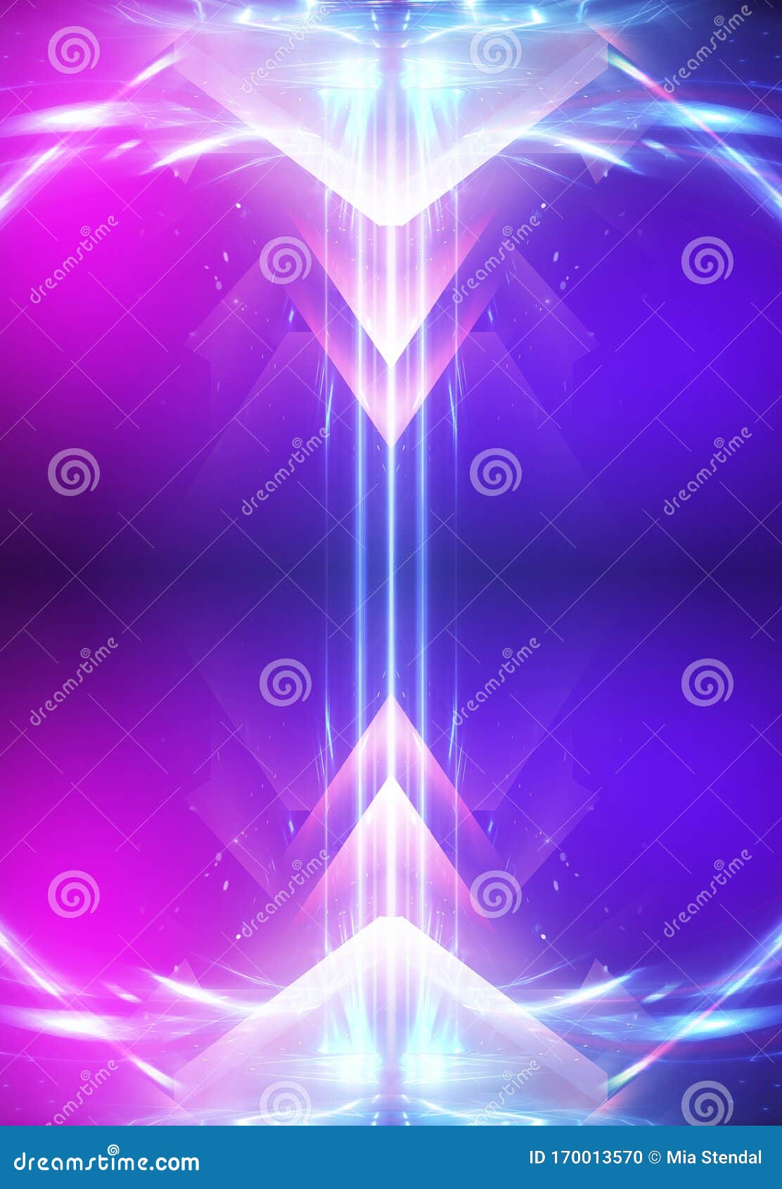 Ultraviolet Abstract Light. Light Element, Light Line. Violet and Pink ...