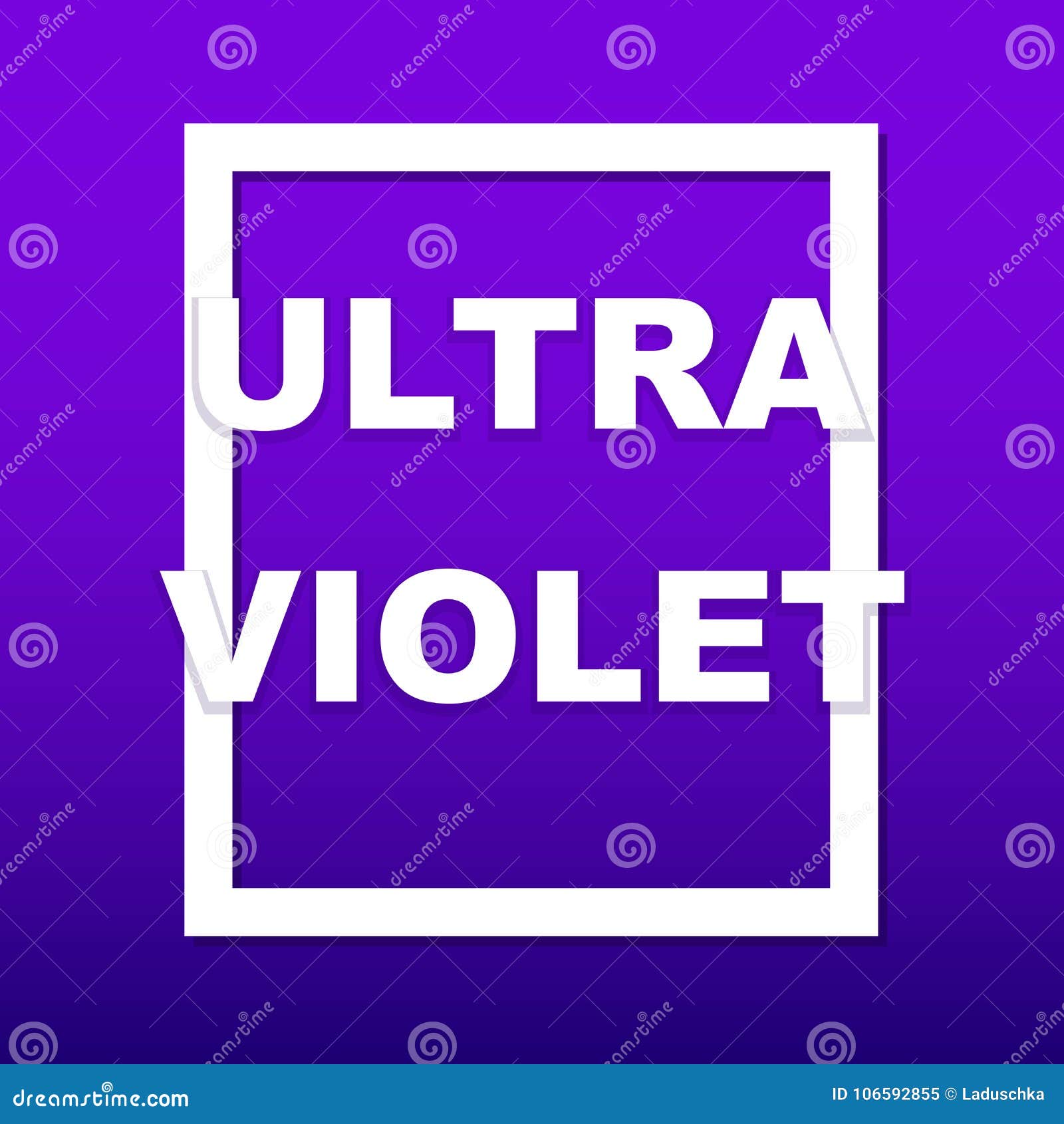Ultraviolet - Color of 2018 Stock Vector - Illustration of type, violet ...