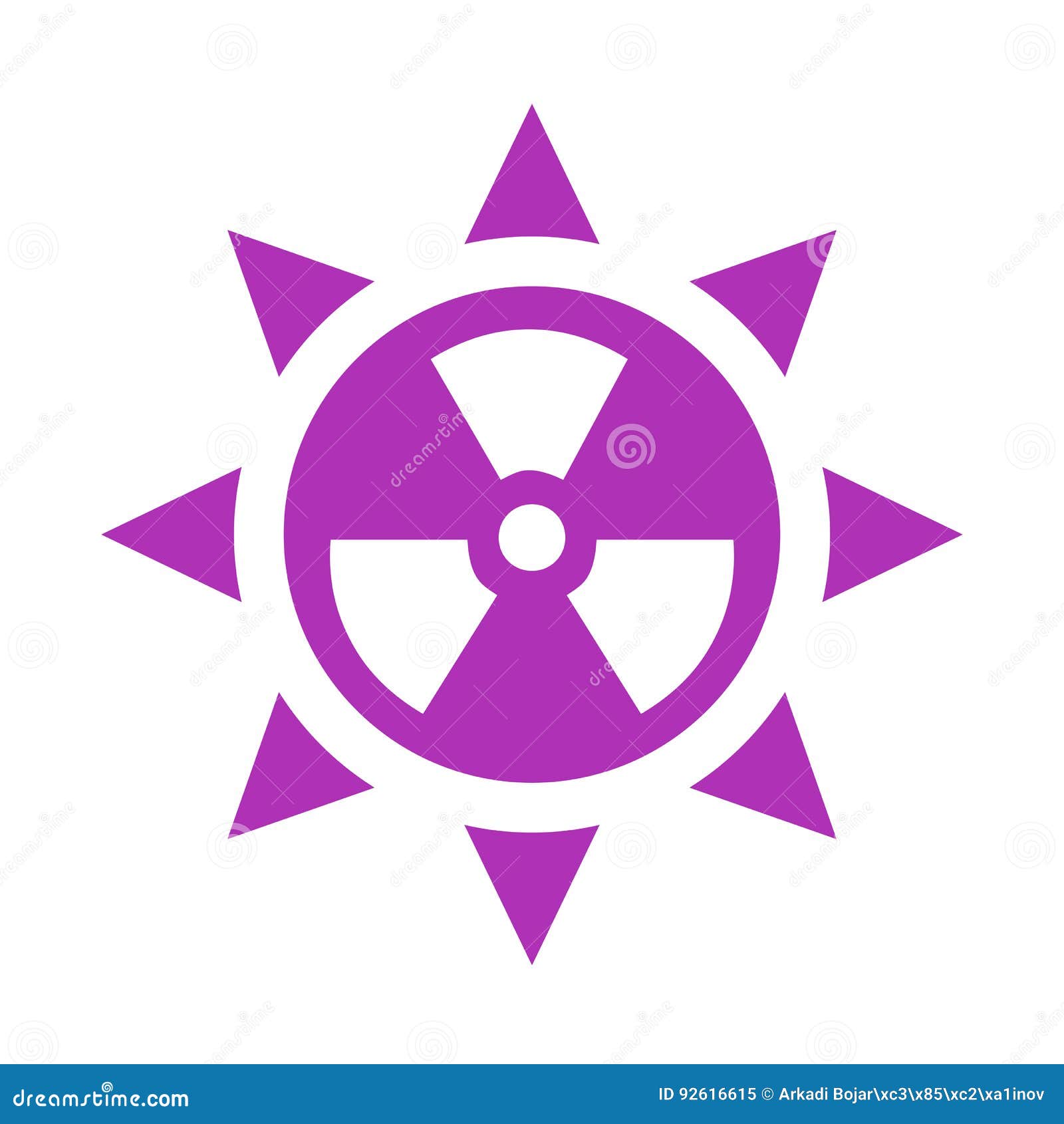 Ultraviolet Radiation Vector Icon Stock Vector - Illustration of ...