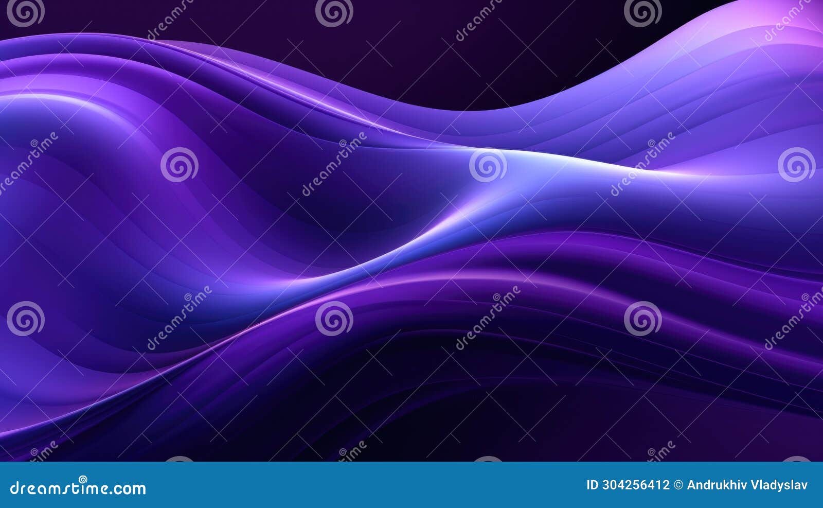 Ultraviolet Waves Background, Abstract Illustration Stock Illustration ...