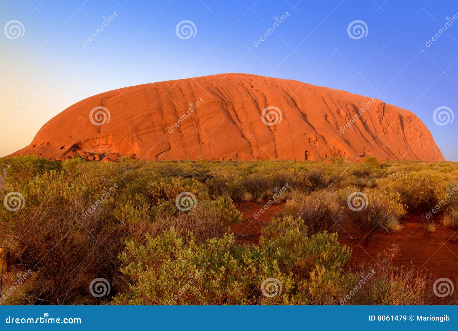 Uluru, Ayers Rock, at Sunrise Editorial Stock Image - Image of ...