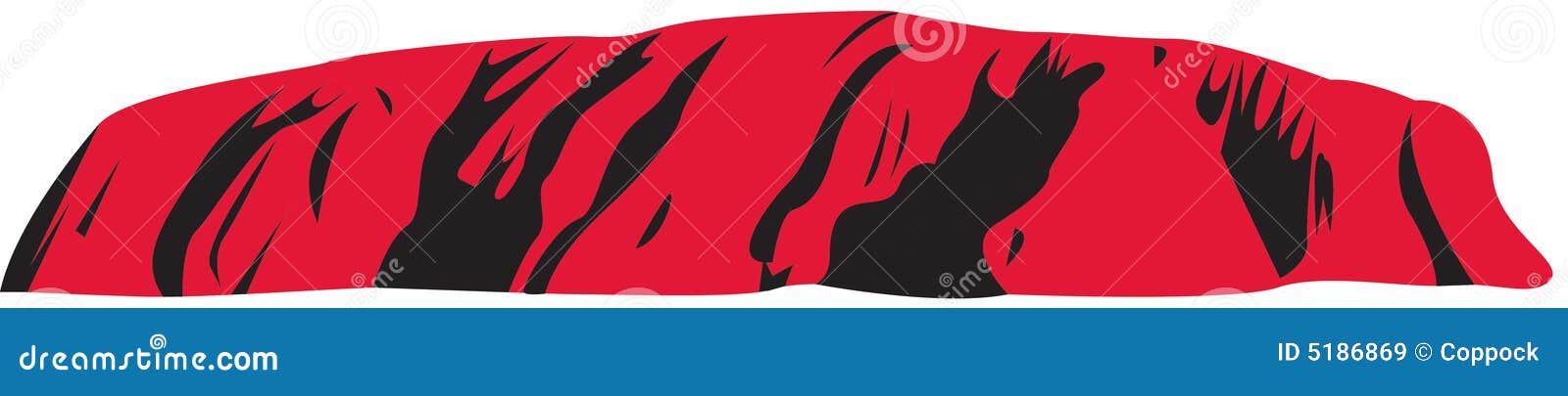 Uluru Vector Artwork - Ayers Rock Australia Editorial Stock Image ...