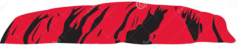Uluru Vector Artwork - Ayers Rock Australia Editorial Stock Image ...