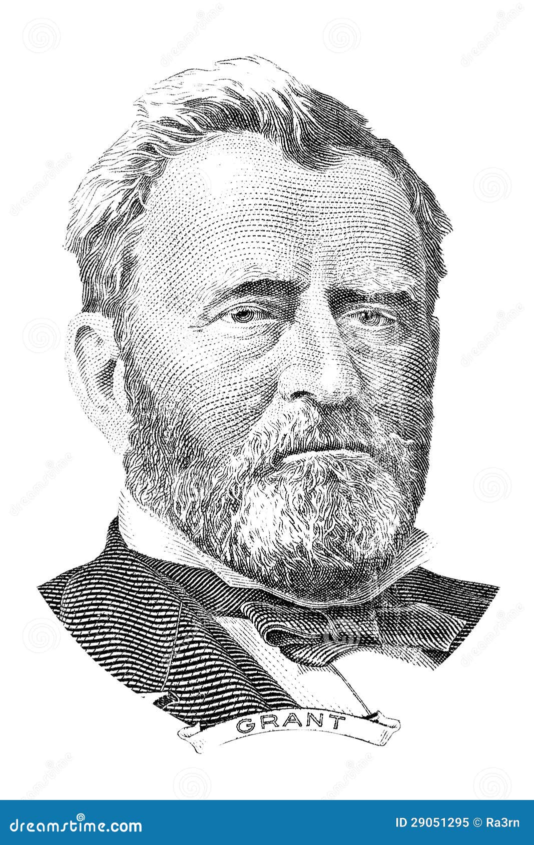 Ulysses S. Grant portrait stock image. Image of face - 29051295