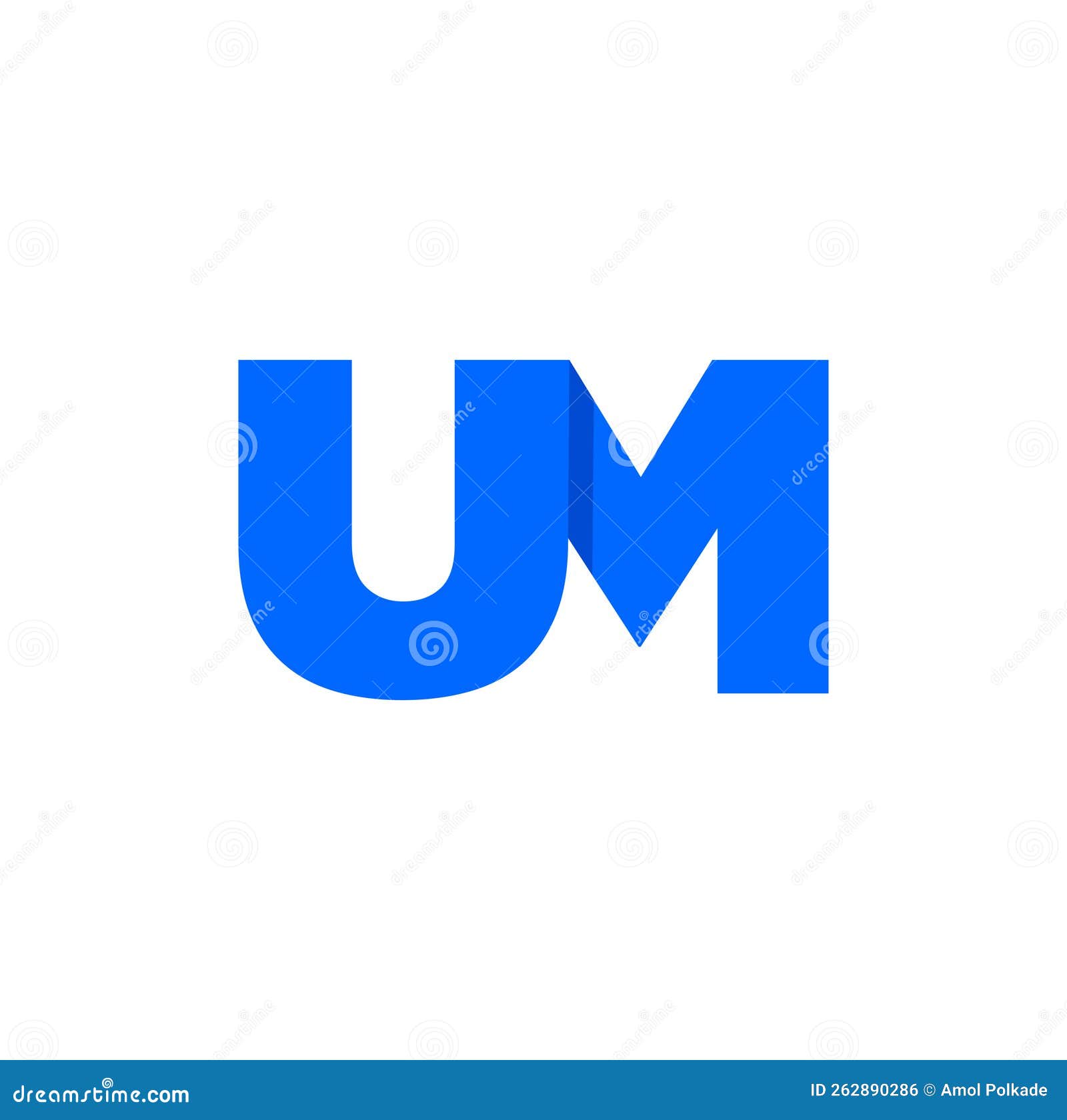 UM Brand Name Initial Letters Icon. UM Vector Icon Stock Vector ...
