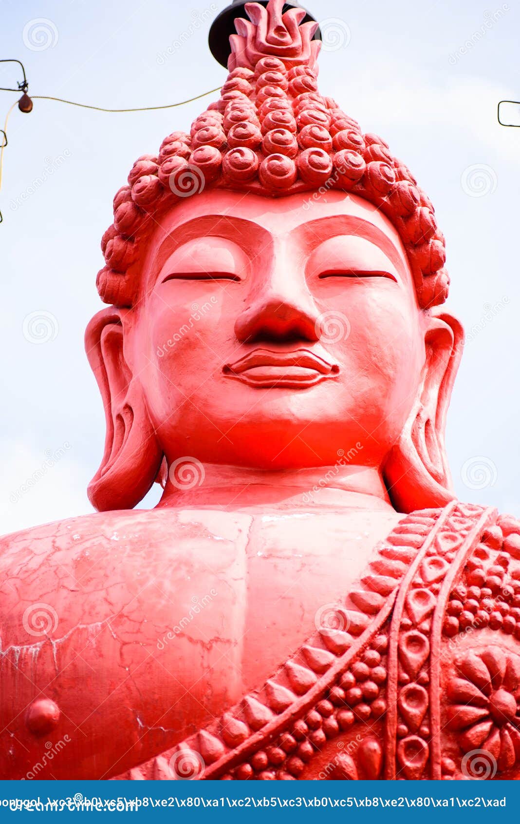 Um Busto De Uma Buda Cor-de-rosa Imagem de Stock - Imagem de sereno ...