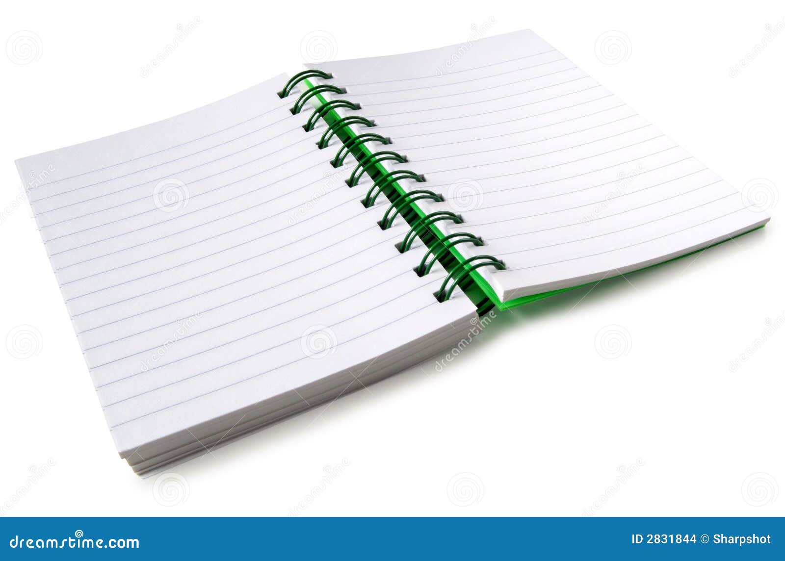 Um caderno aberto. foto de stock. Imagem de fundo, classe - 2831844