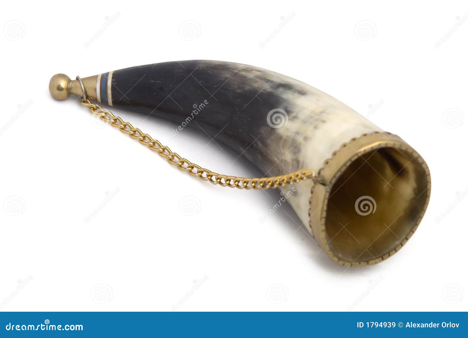 Um chifre imagem de stock. Imagem de carimbar, osso, antigo - 1794939