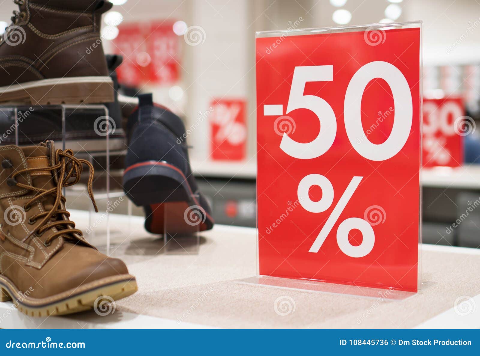 Um Disconto De 50 Por Cento Foto de Stock - Imagem de disconto, vender ...