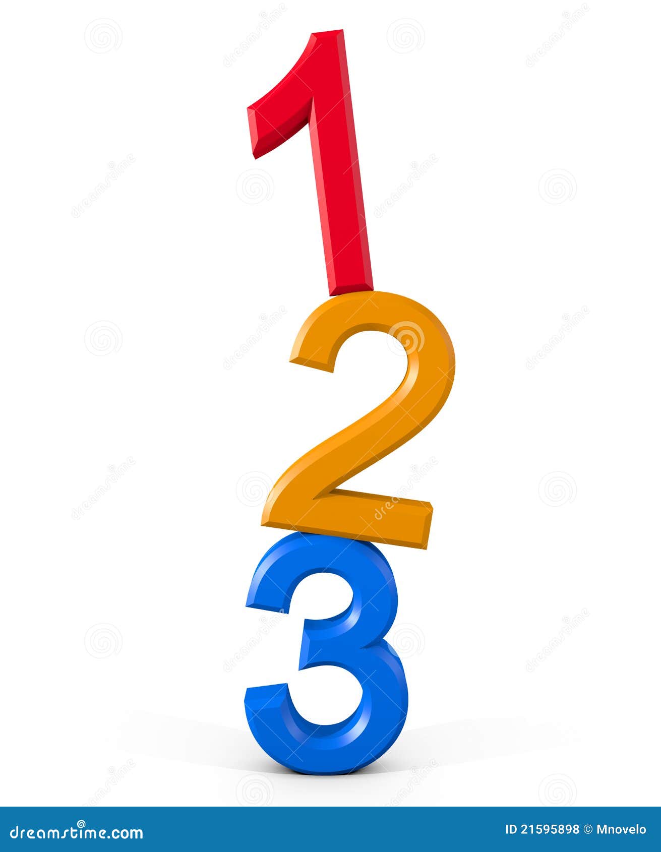 Um dois três ilustração stock. Ilustração de ensine, escola - 21595898