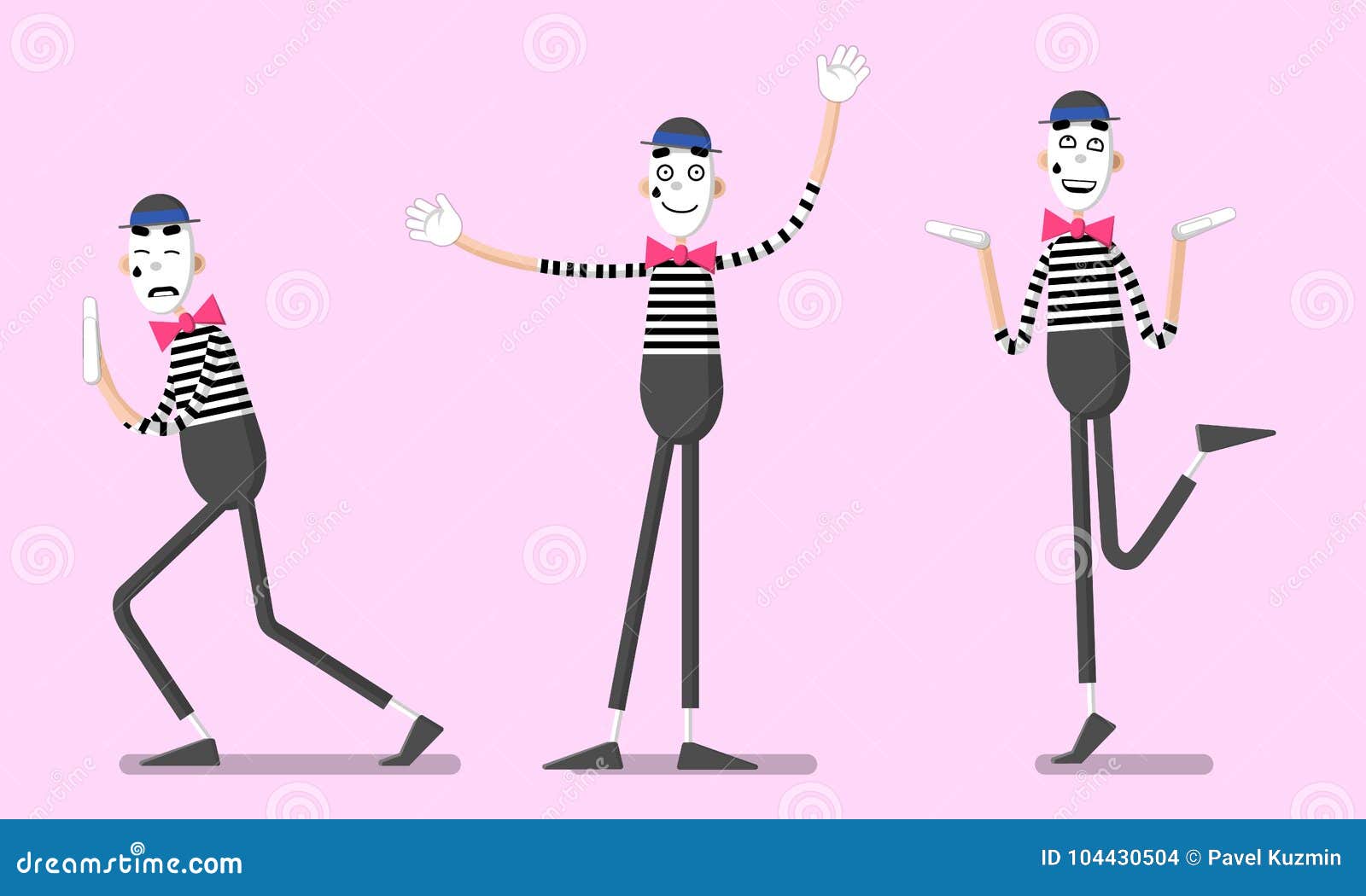 Um grupo de mimica 06 ilustração stock. Ilustração de vetor - 104430504