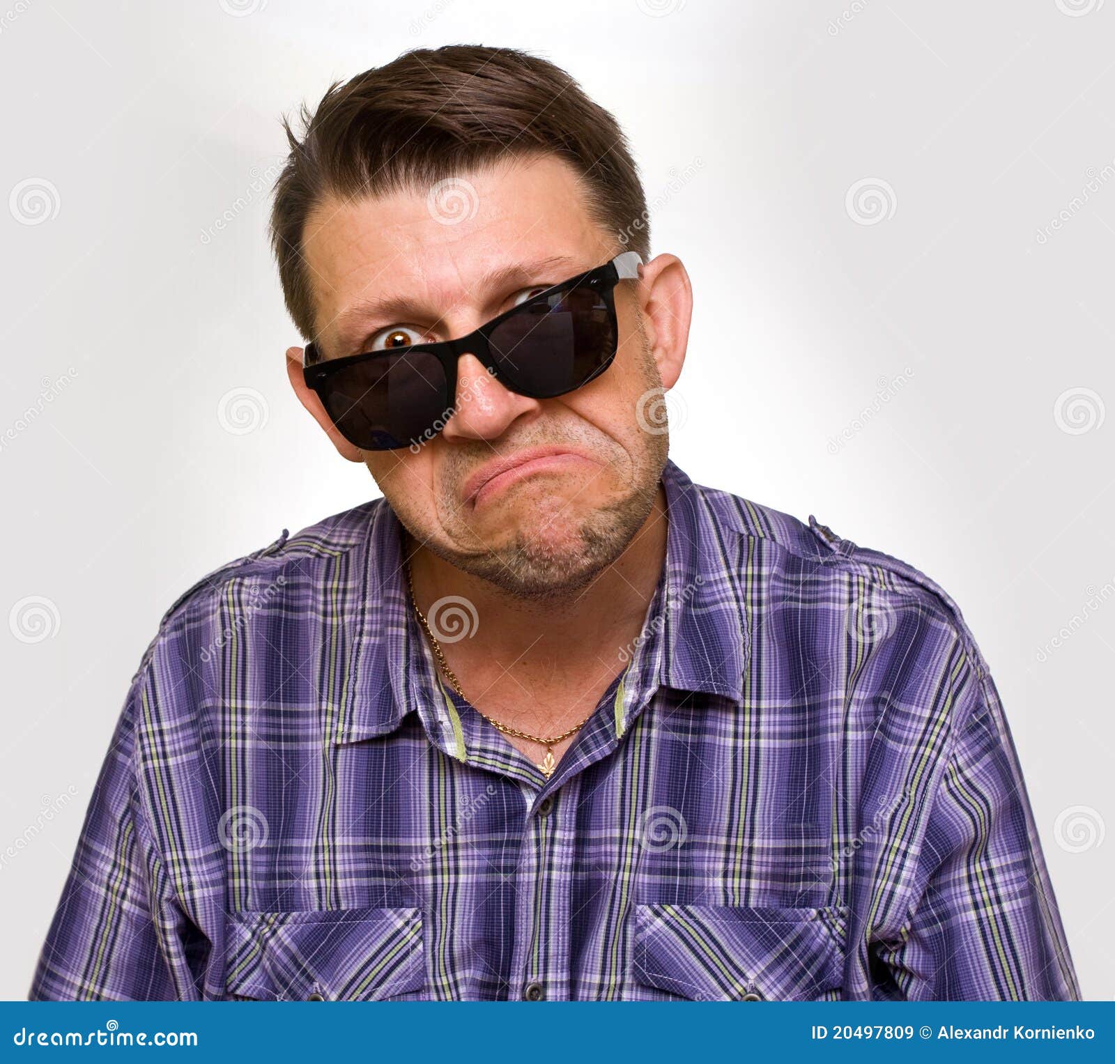 Um homem pateta imagem de stock. Imagem de adulto, assustado - 20497809