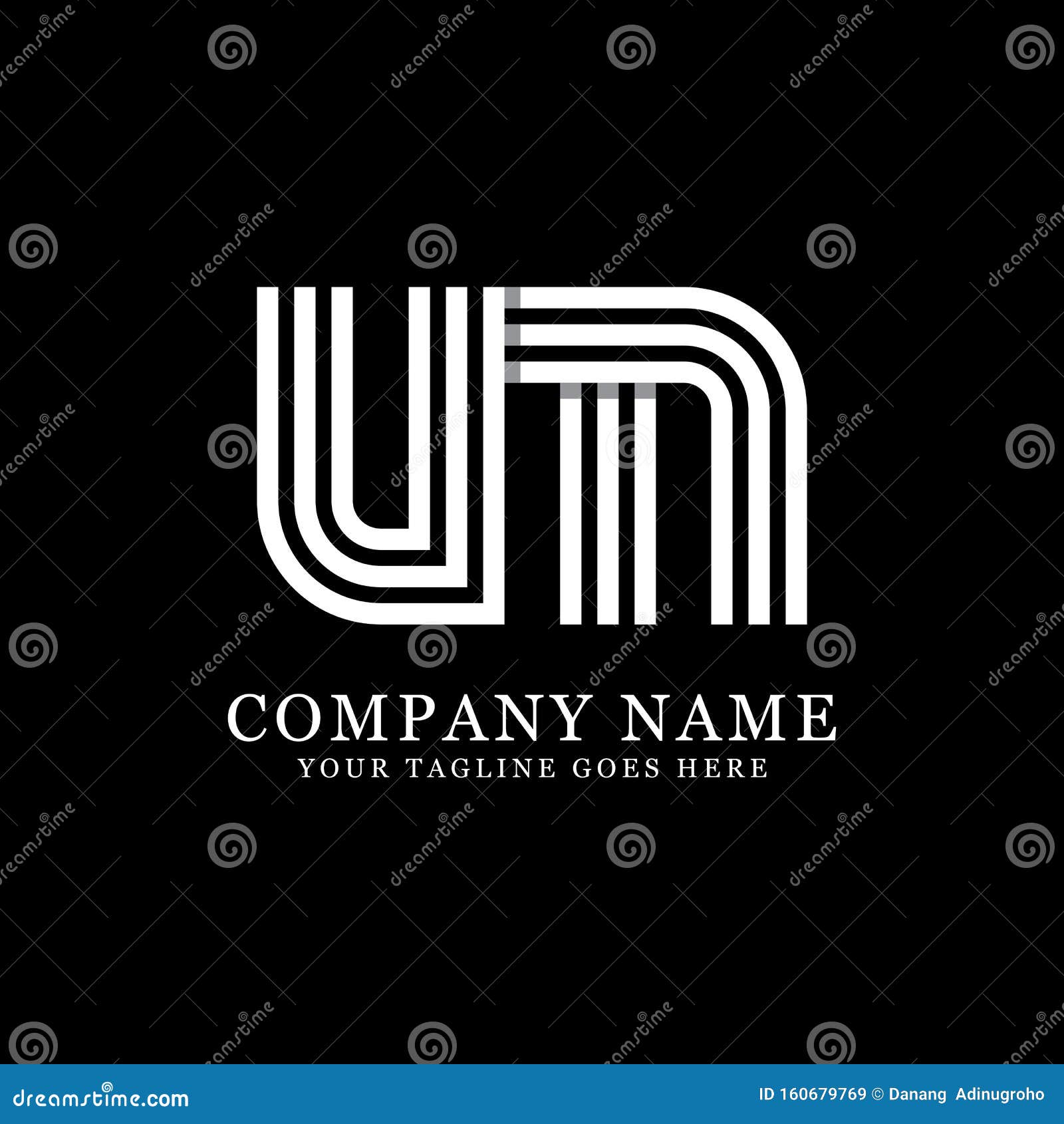 UM Initial Logo Designs, Creative Monogram Logo Template Stock Vector ...
