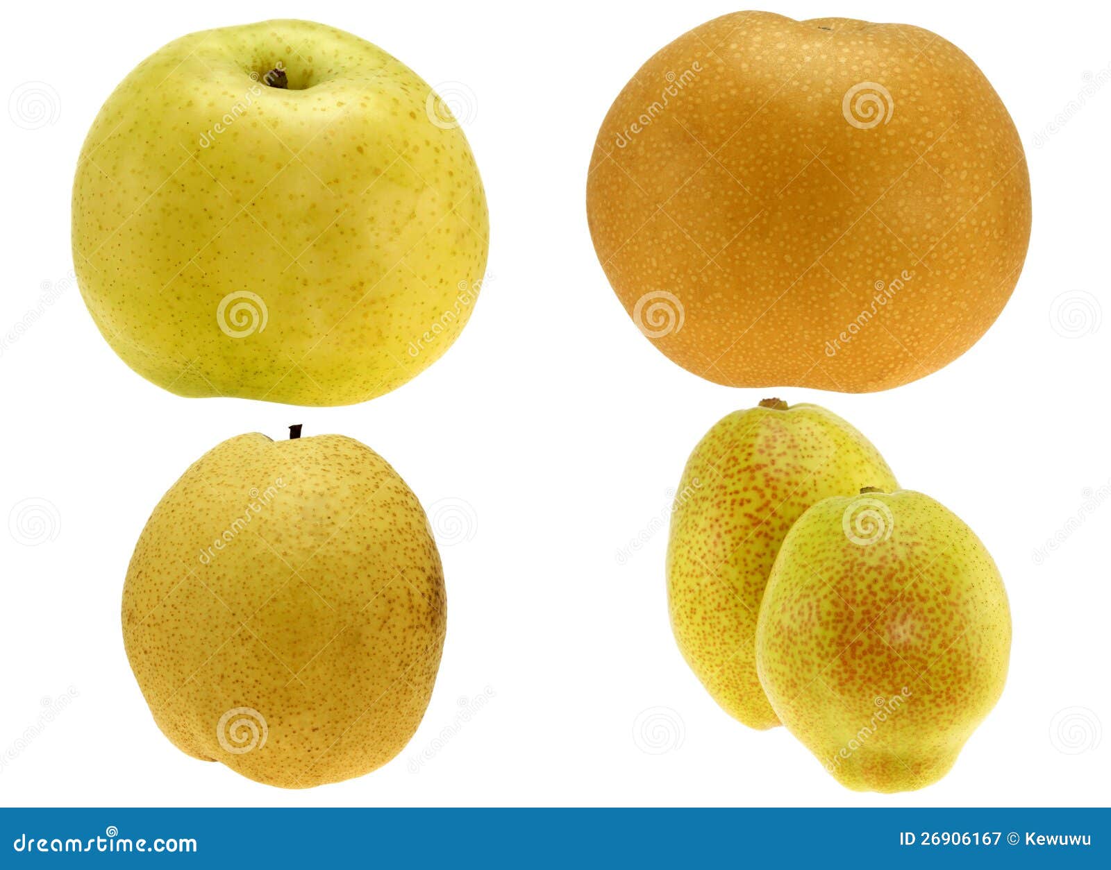 Um Jogo De Tipos Diferentes Da Pera Imagem de Stock - Imagem de ...