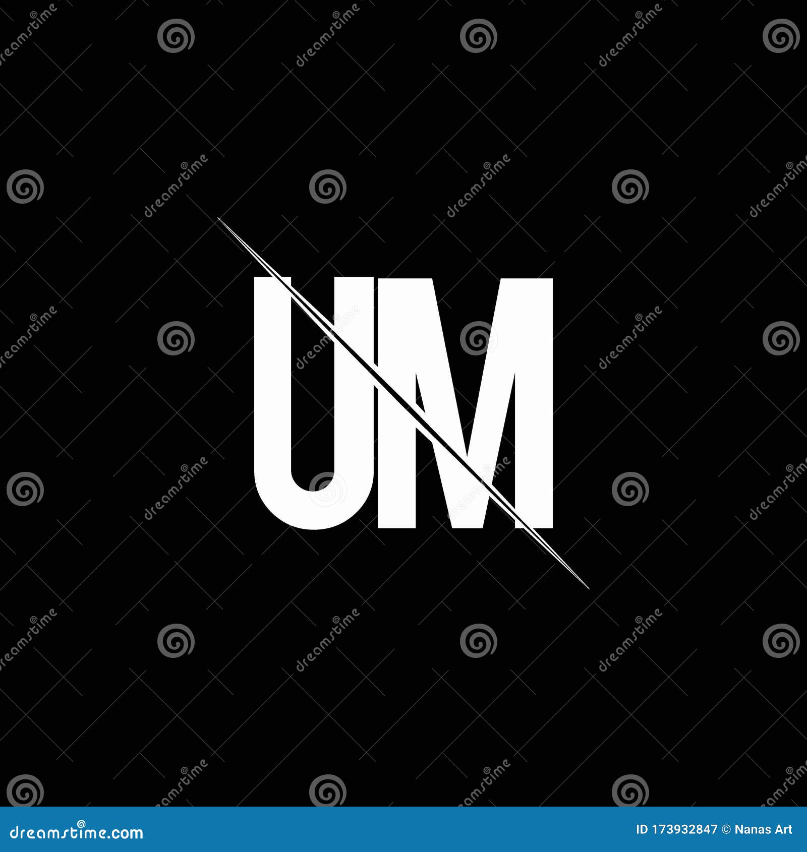 UM Logo Monogram with Slash Style Design Template Stock Vector ... UM Logo Monogram with Slash Style Design Template Stock Vector ...