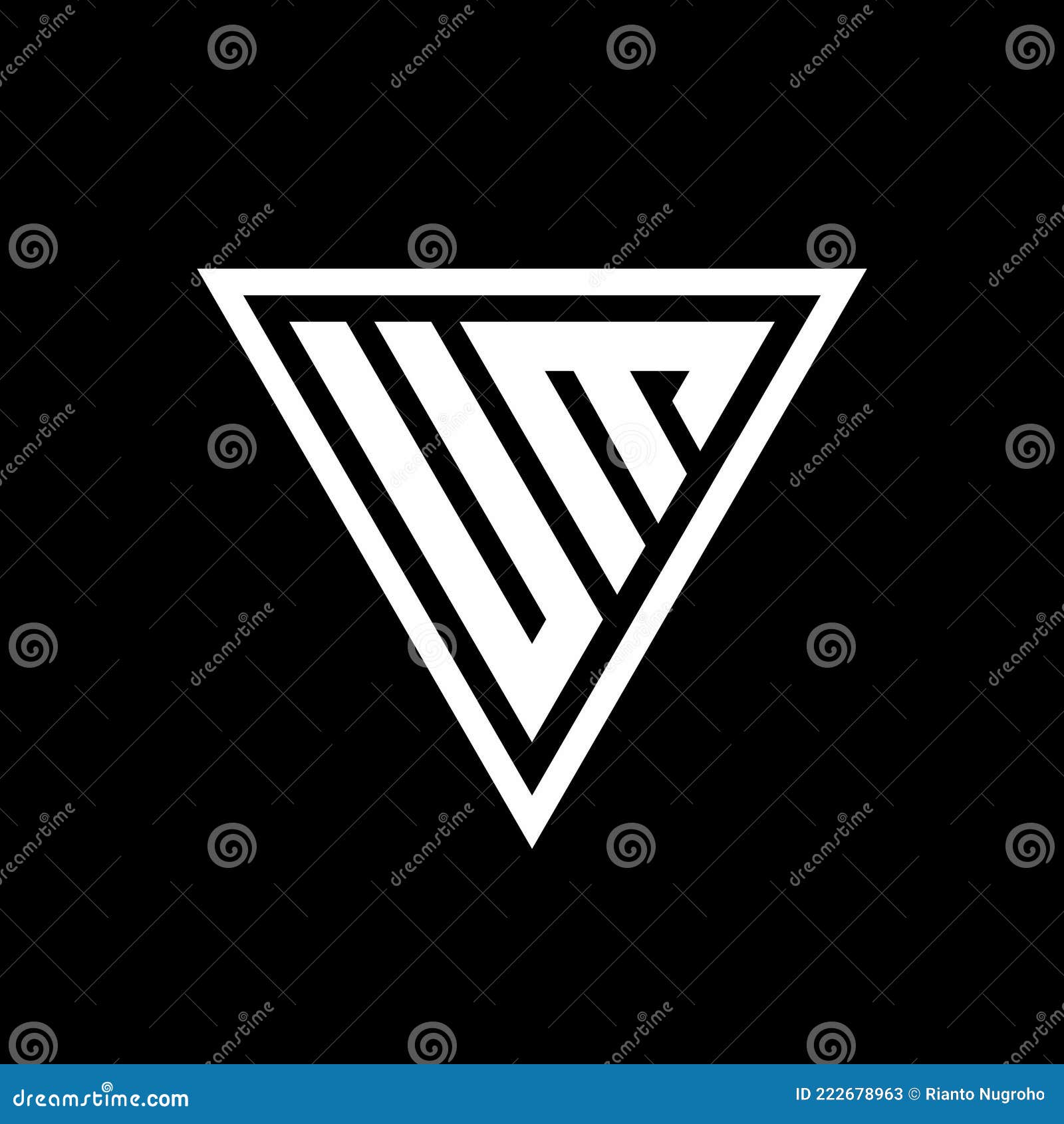 UM Logo Monogram with Triangle Shape Designs Template Stock Vector ...