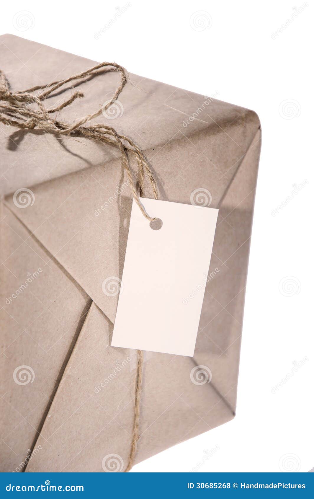 Um Pacote Isolado No Branco Foto de Stock - Imagem de pacote ...