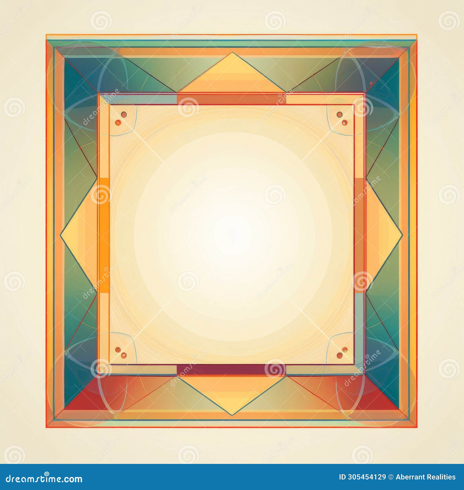Um Quadro Quadrado Abstrato Com Um Esquema De Cor Amarelo Alaranjado E ... Um Quadro Quadrado Abstrato Com Um Esquema De Cor Amarelo Alaranjado E ...