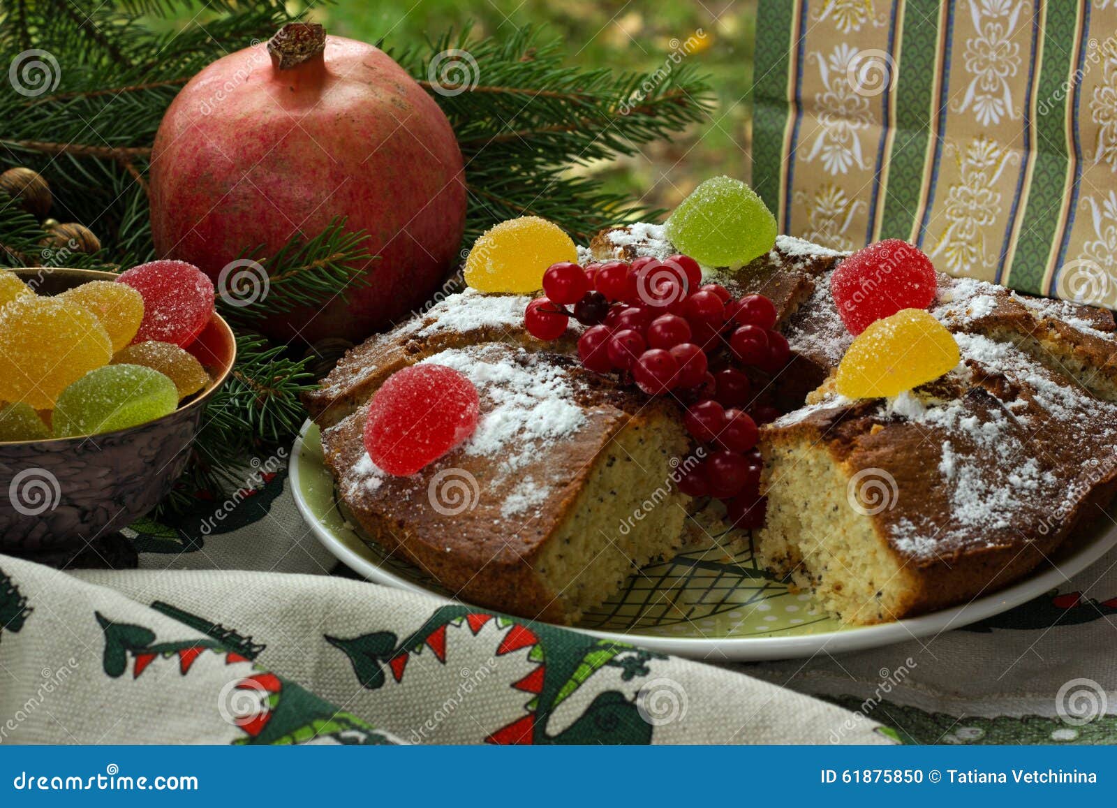 Um queque para o feriado foto de stock. Imagem de marmelada - 61875850