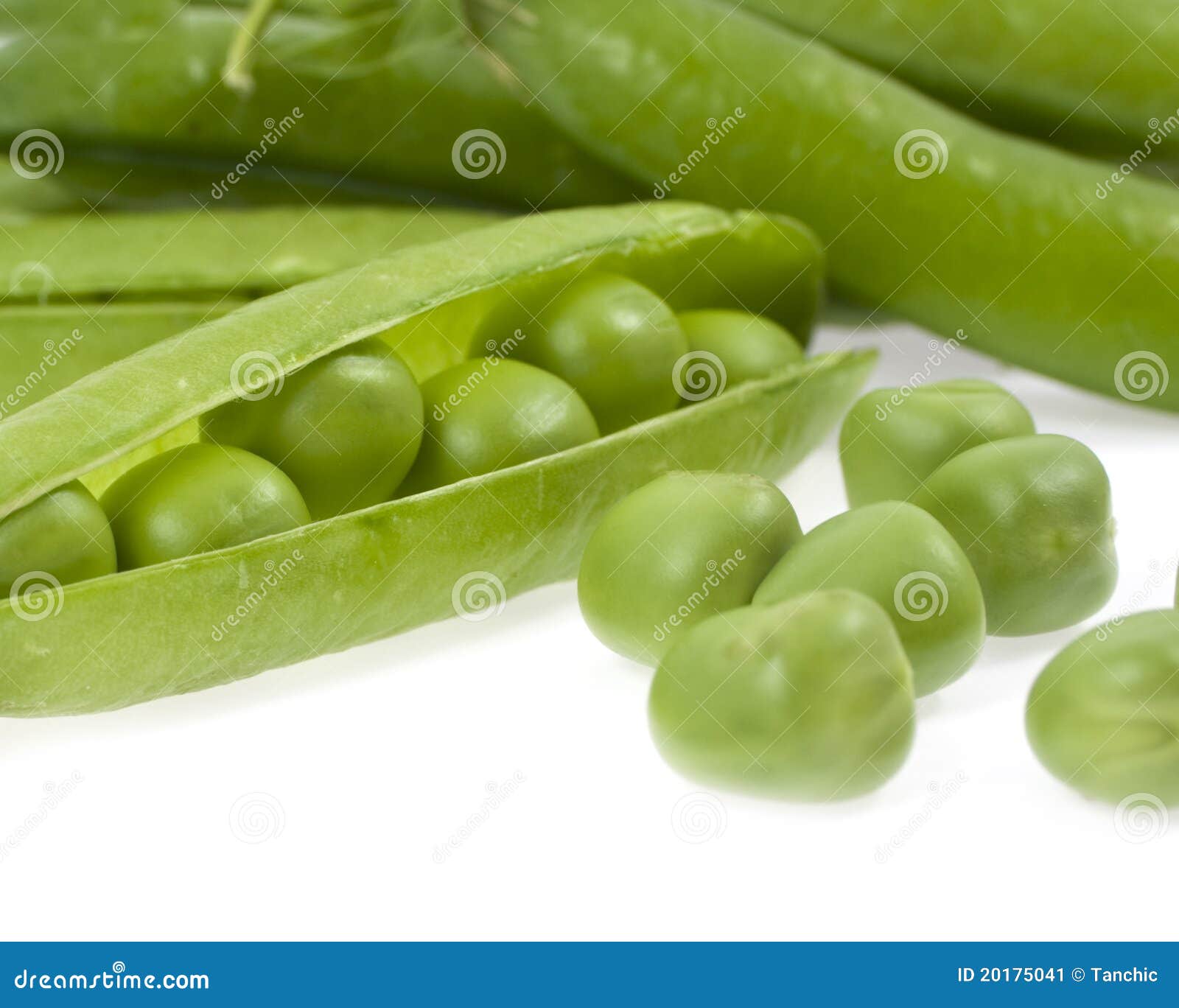Um Verde De Ervilha Está Em Um Vagem Imagem de Stock - Imagem de dieta ...