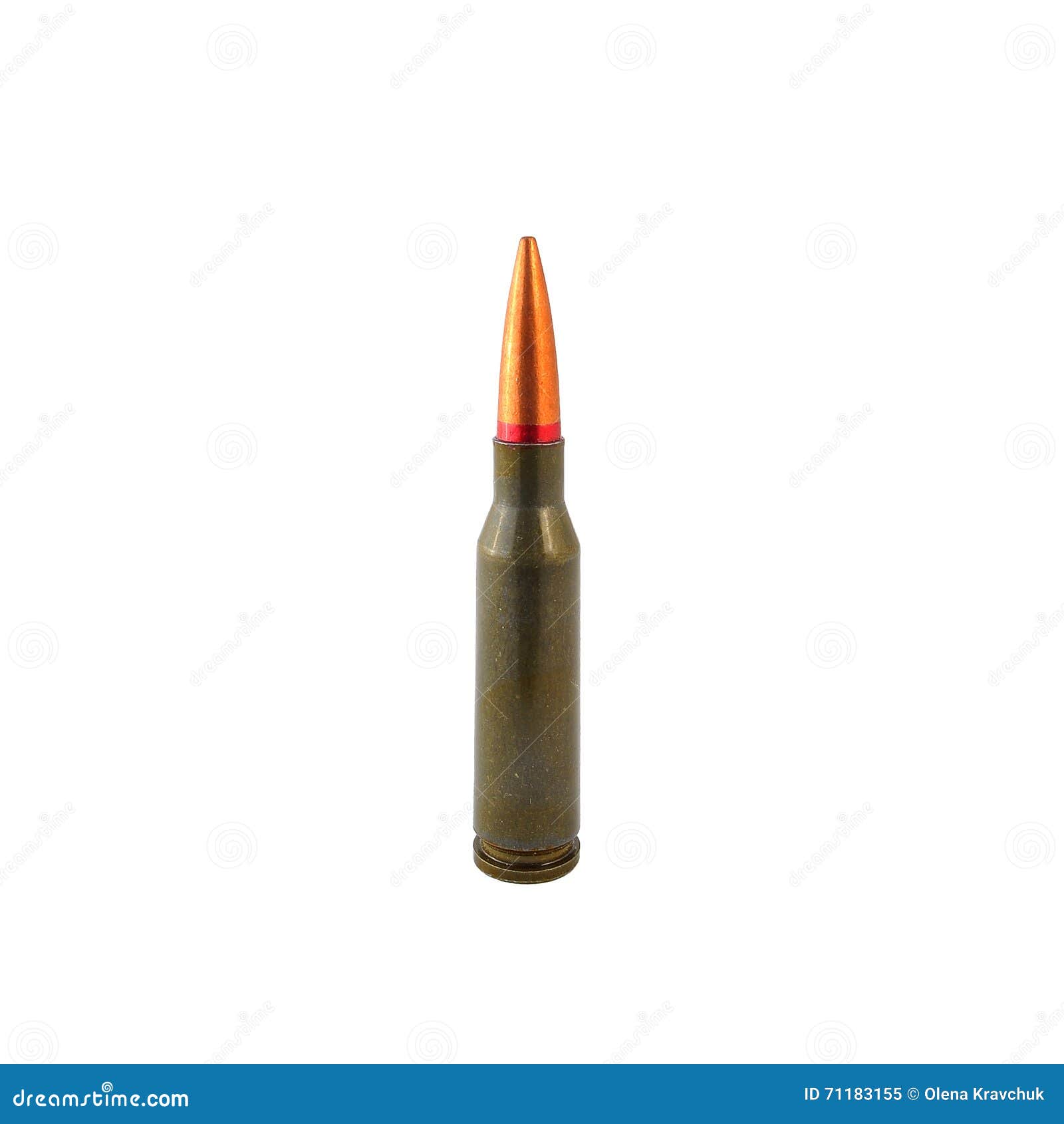 Uma Bala Isolada No Fundo Branco Imagem de Stock - Imagem de vista ...