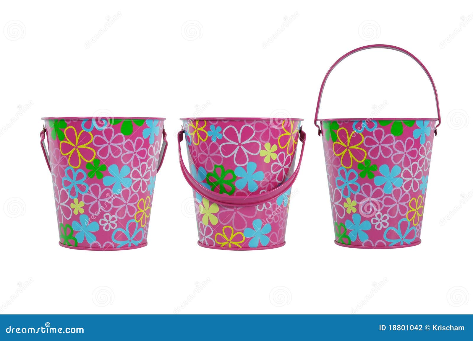 Uma cubeta cor-de-rosa foto de stock. Imagem de três - 18801042