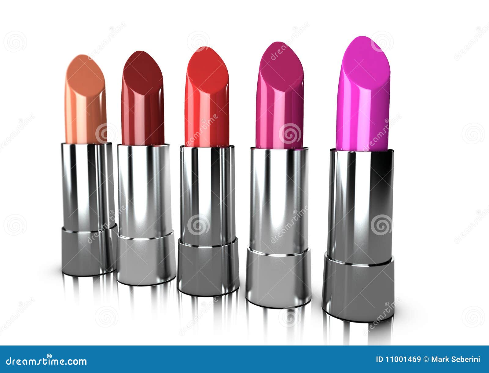 Uma Escala De Cores Do Batom Ilustração Stock - Ilustração de colorido ...