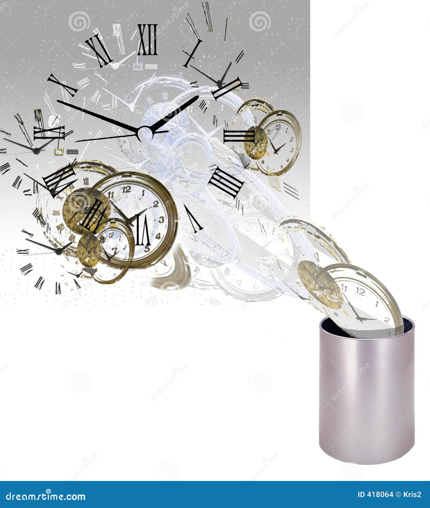 Uma perda de tempo 2 ilustração stock. Ilustração de tarde - 418064