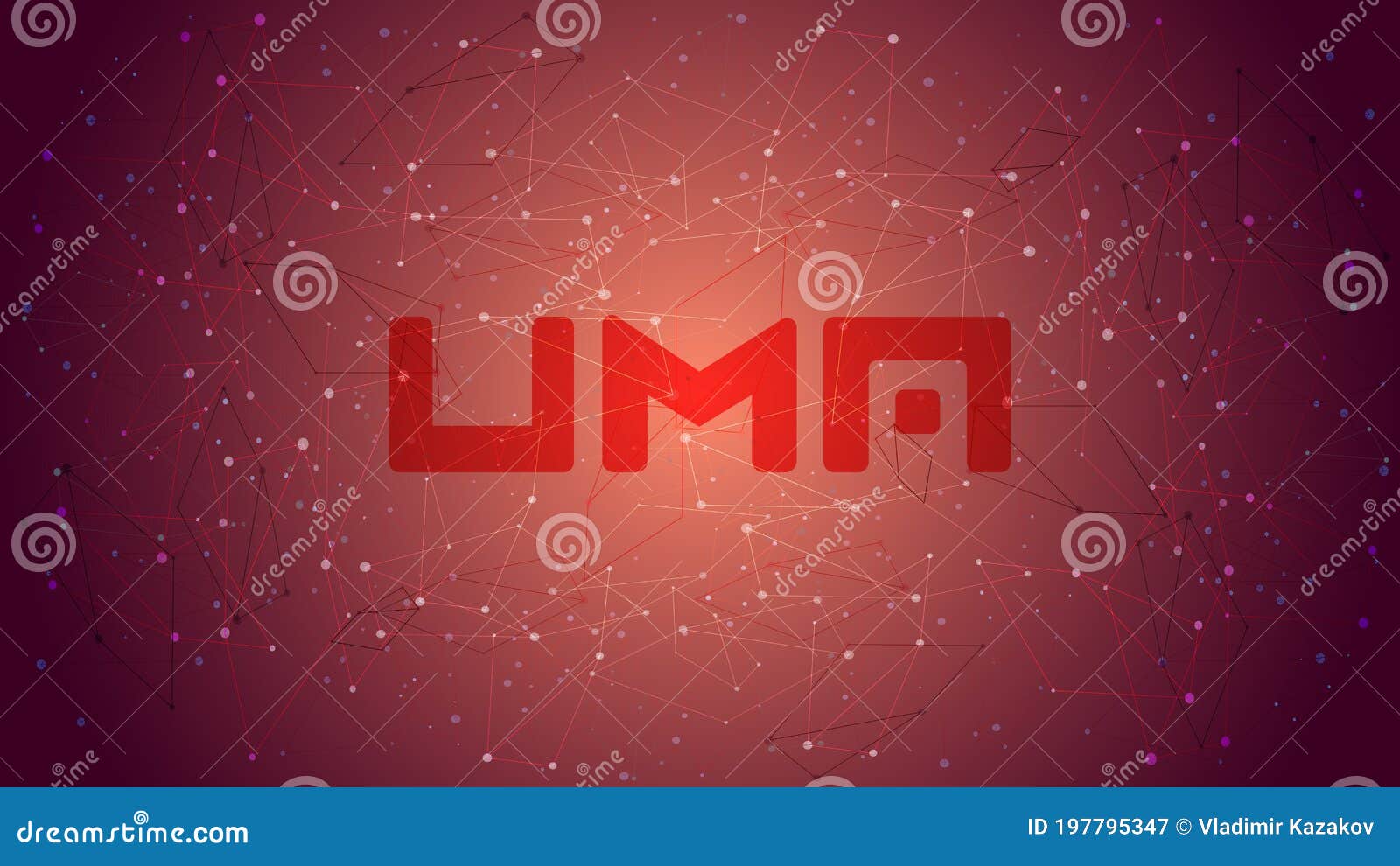 UMA Token Symbol of the DeFi Project Cryptocurrency Theme on a Blue ...