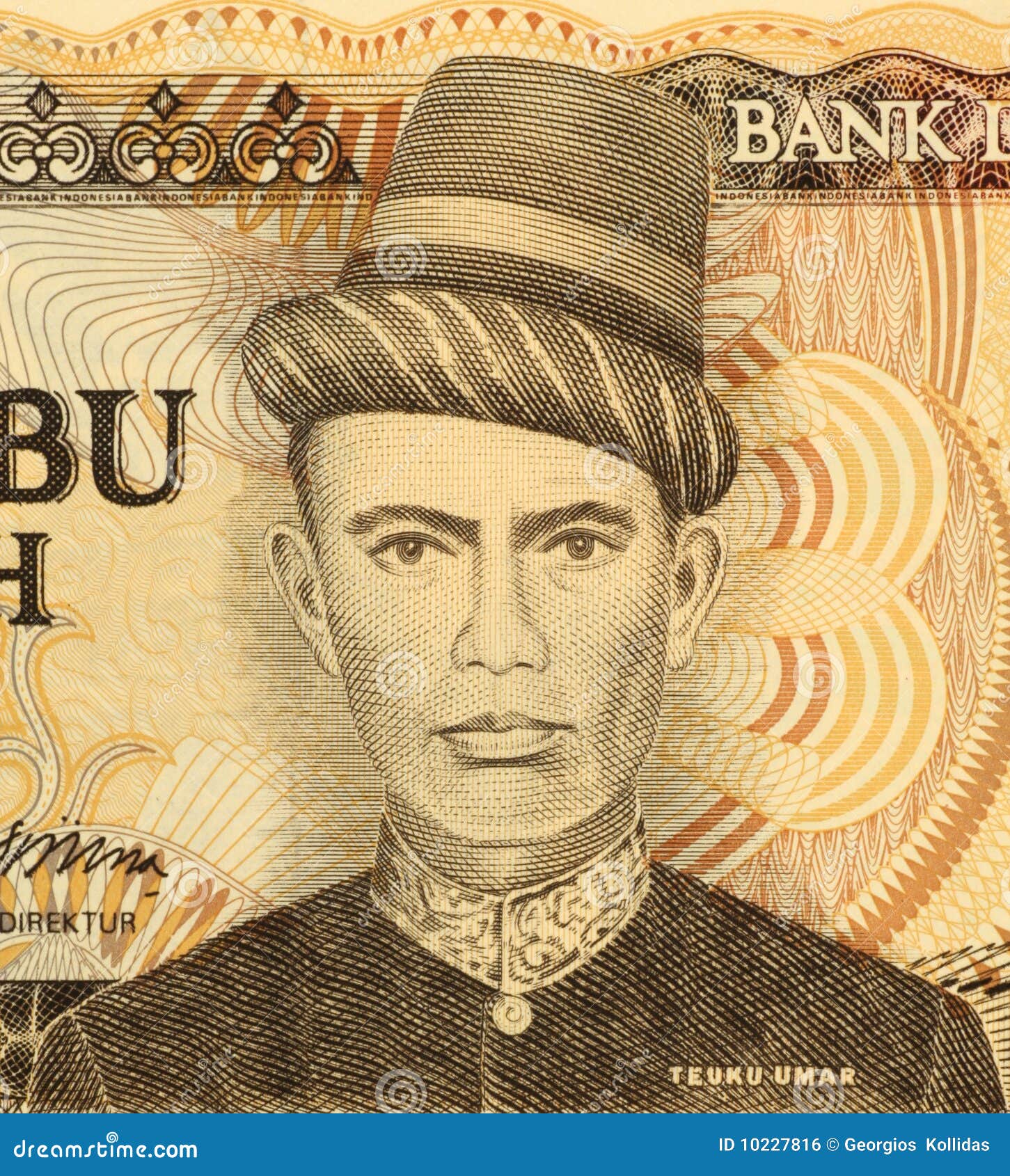 Umar teuku arkivfoto. Bild av berömdt, sedel, manlig - 10227816