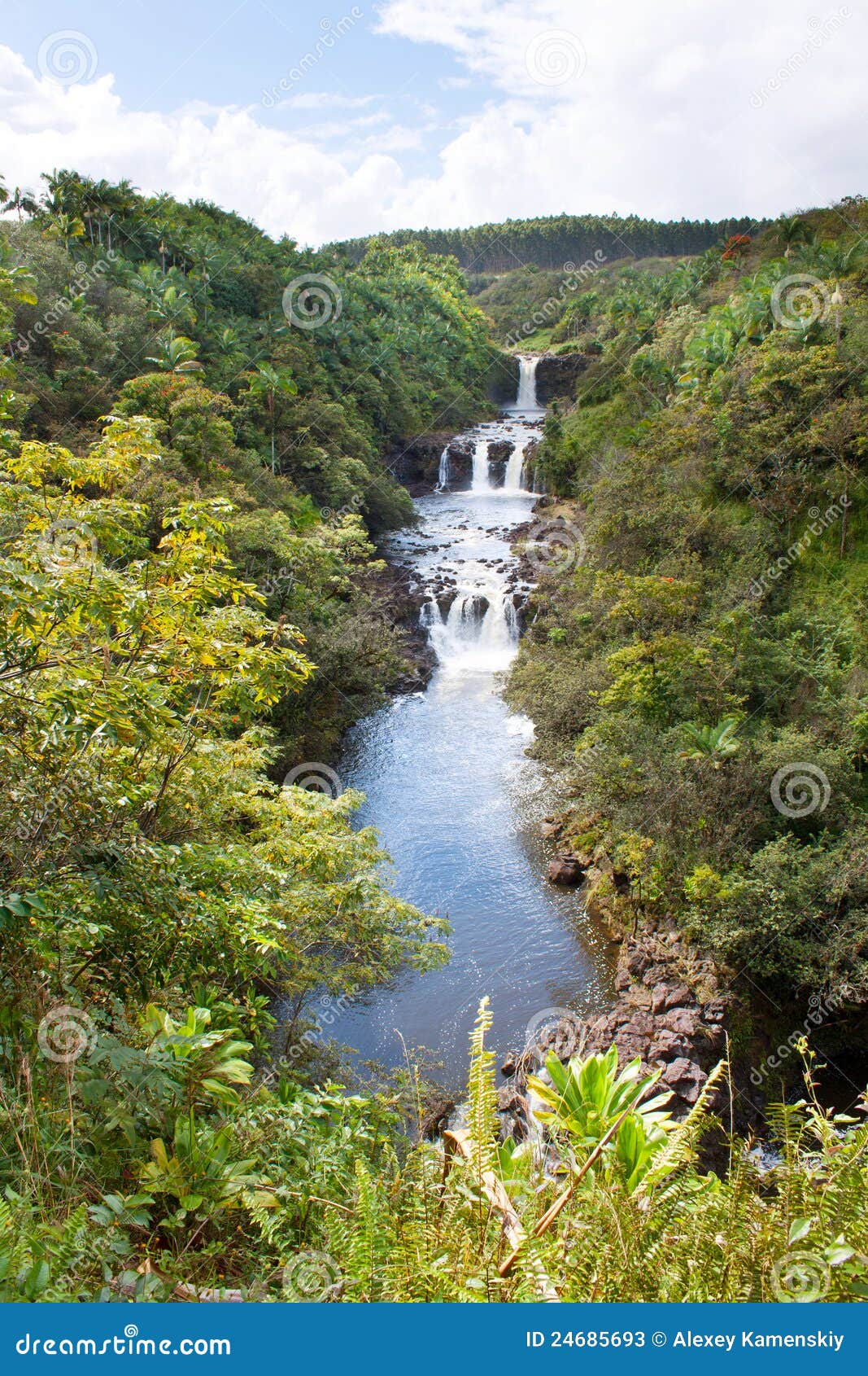 Umauma falls stock image. Image of landscape, jungle - 24685693