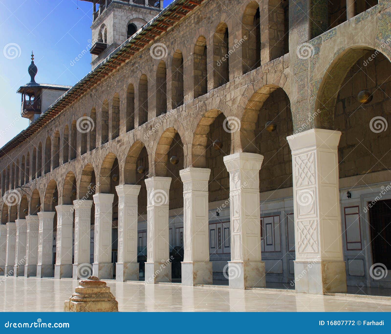 Umayyad Mosque stock photo. Image of mosque, arabic, jasmin - 16807772
