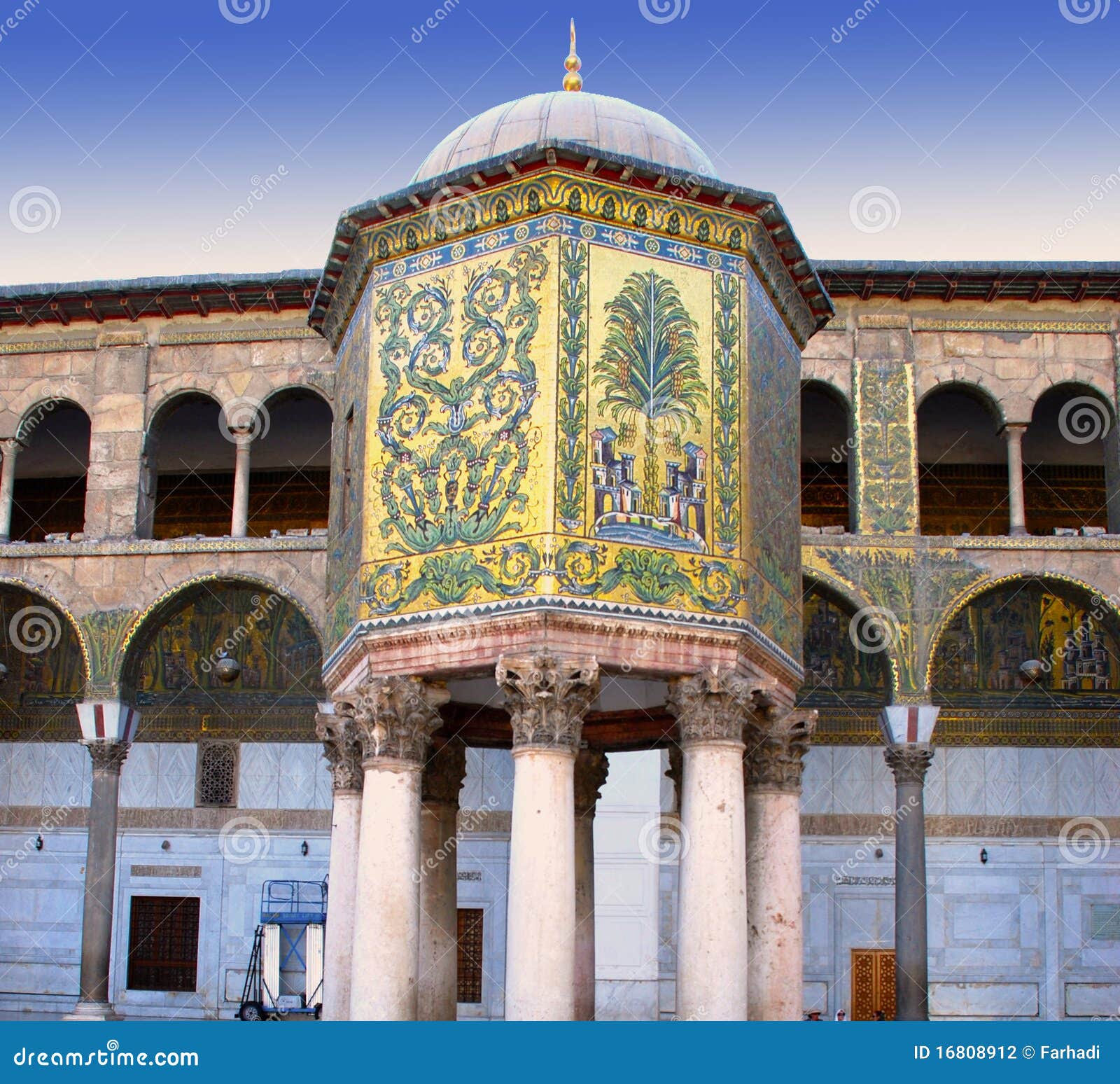 Umayyad Mosque stock photo. Image of long, arabic, muslim - 16808912