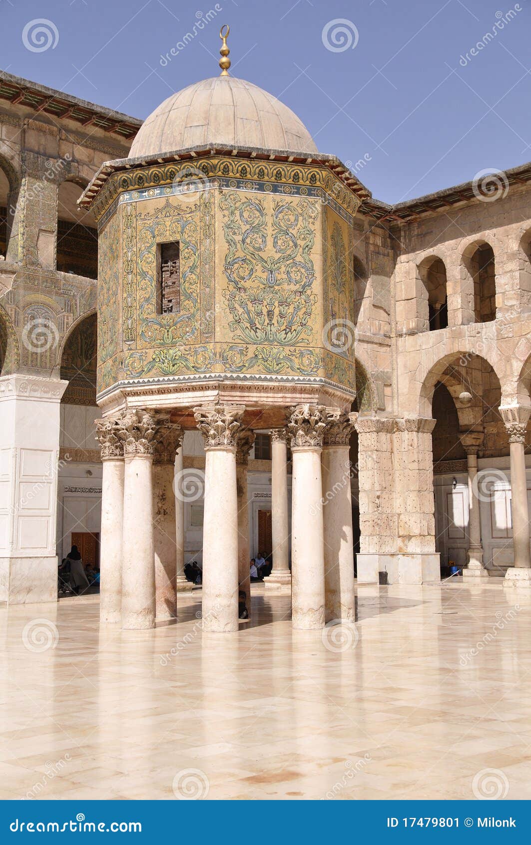 Umayyad mosque stock image. Image of history, carpet - 17479801