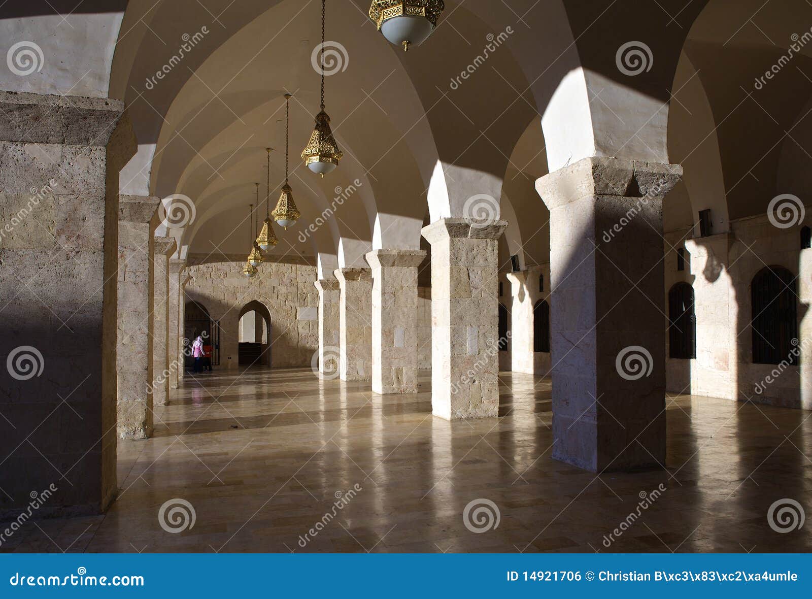 Umayyad Mosque Aleppo, Syria Stock Photo - Image of historic, muslim ...