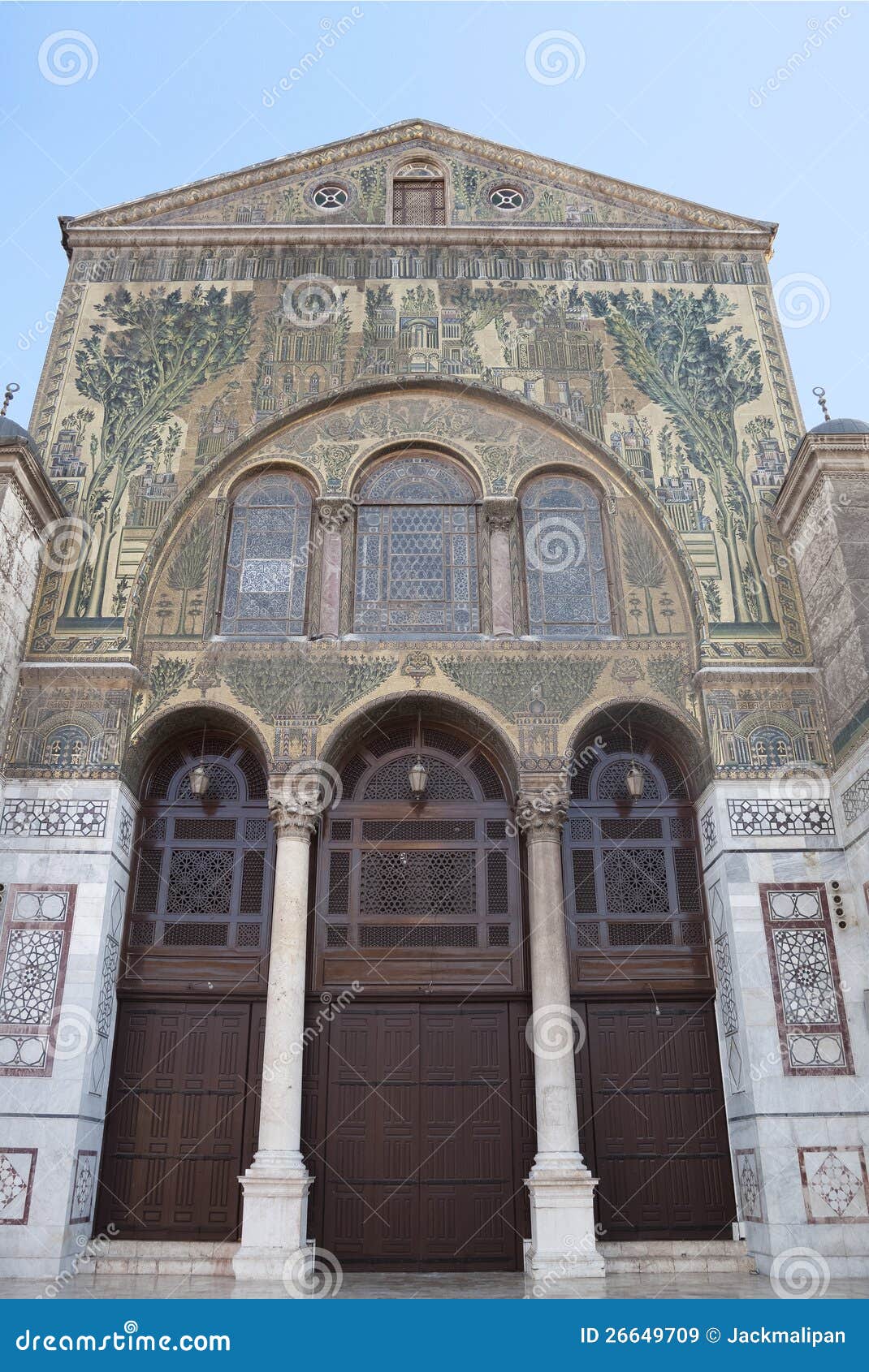 Umayyad Mosque in Damascus Syria Stock Image - Image of exterior ...