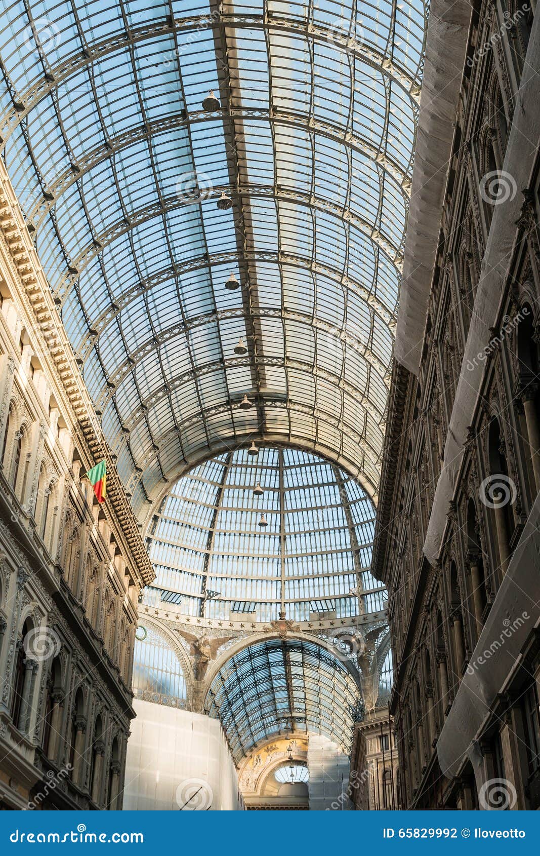 Umberto gallery in Naples editorial photography. Image of glass - 65829992