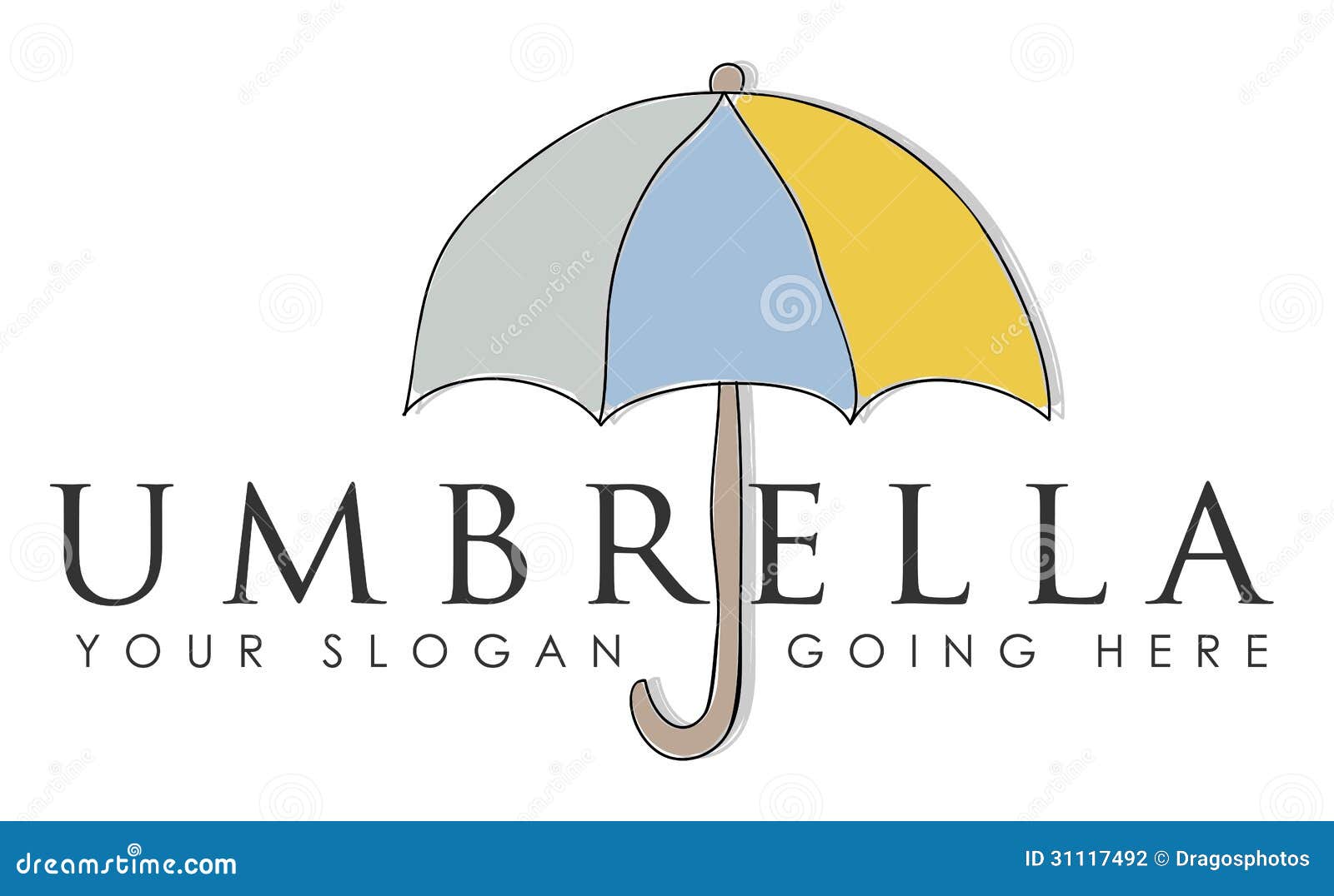 Umbrella business sign stock vector. Illustration of white - 31117492