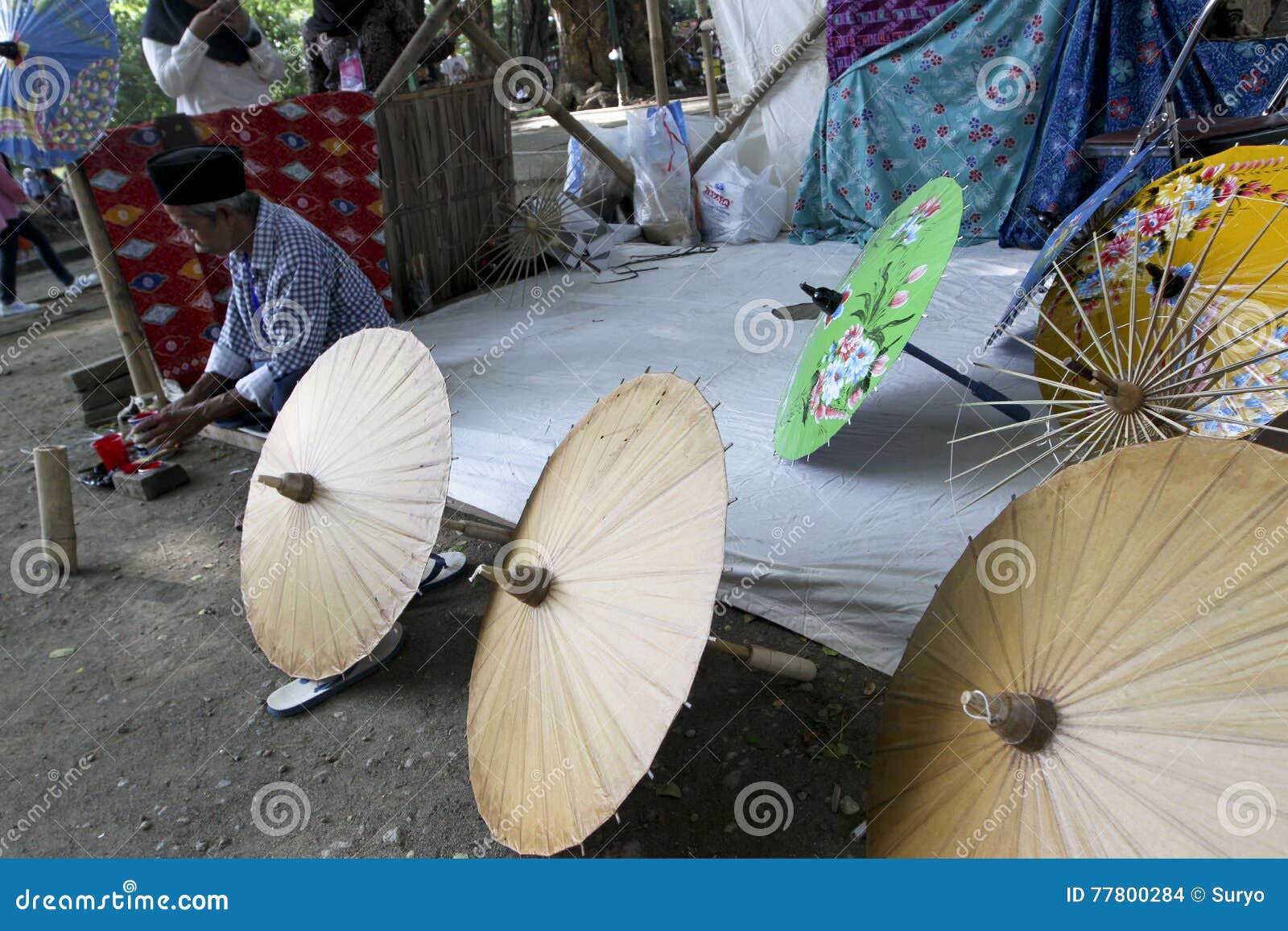 Umbrella editorial stock image. Image of indonesia, traditional - 77800284
