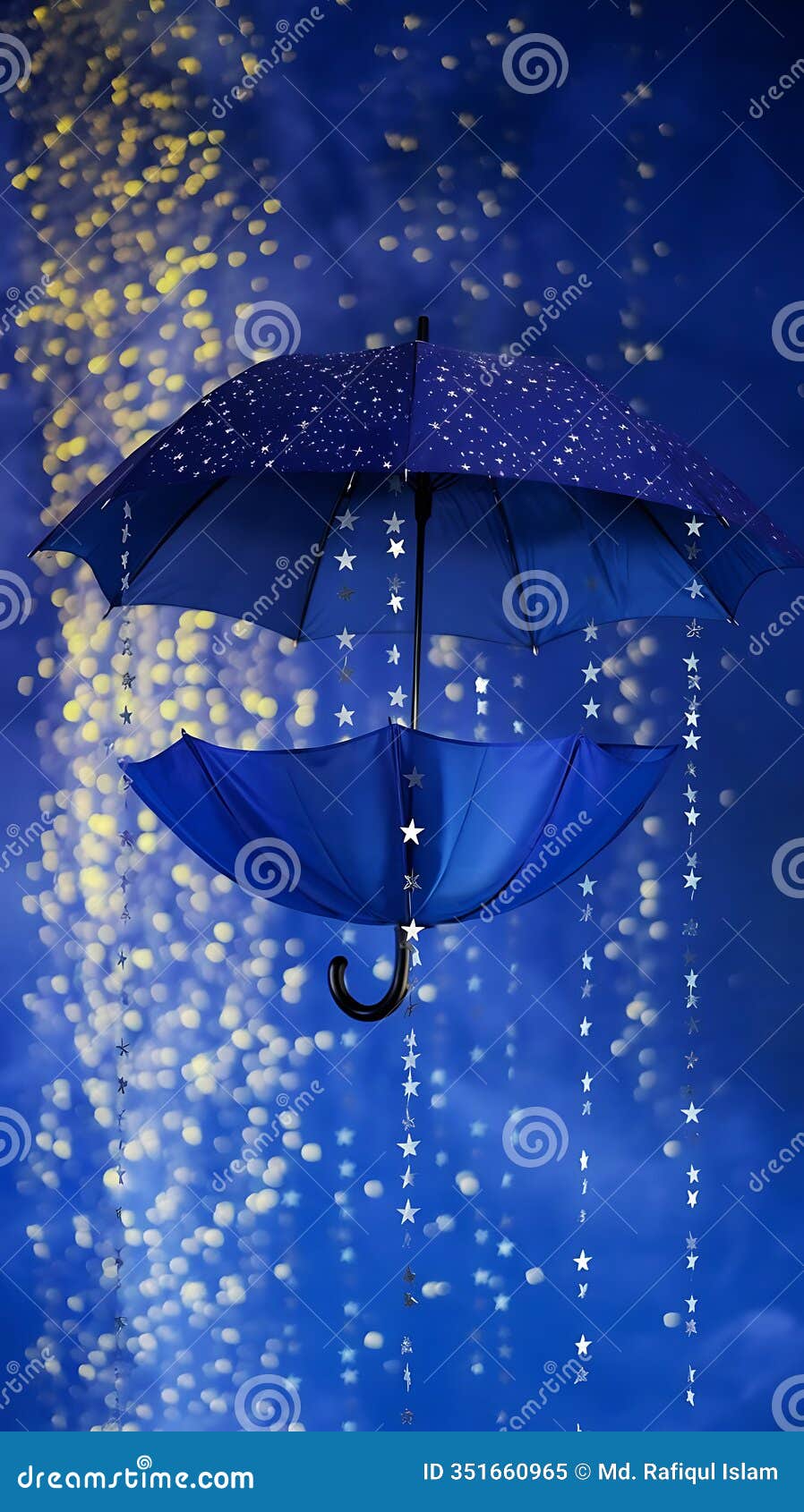 Umbrella Creative Lighting Effect Art Design Illustration Stock ...