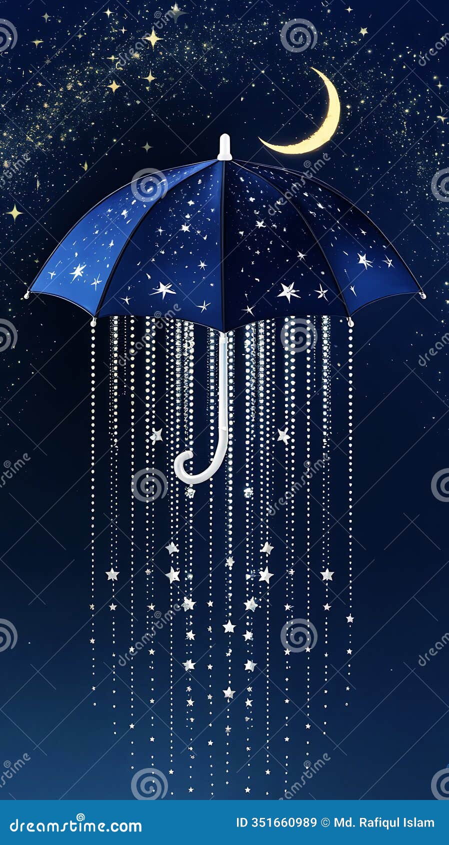 Umbrella Creative Lighting Effect Art Design Illustration Stock ...