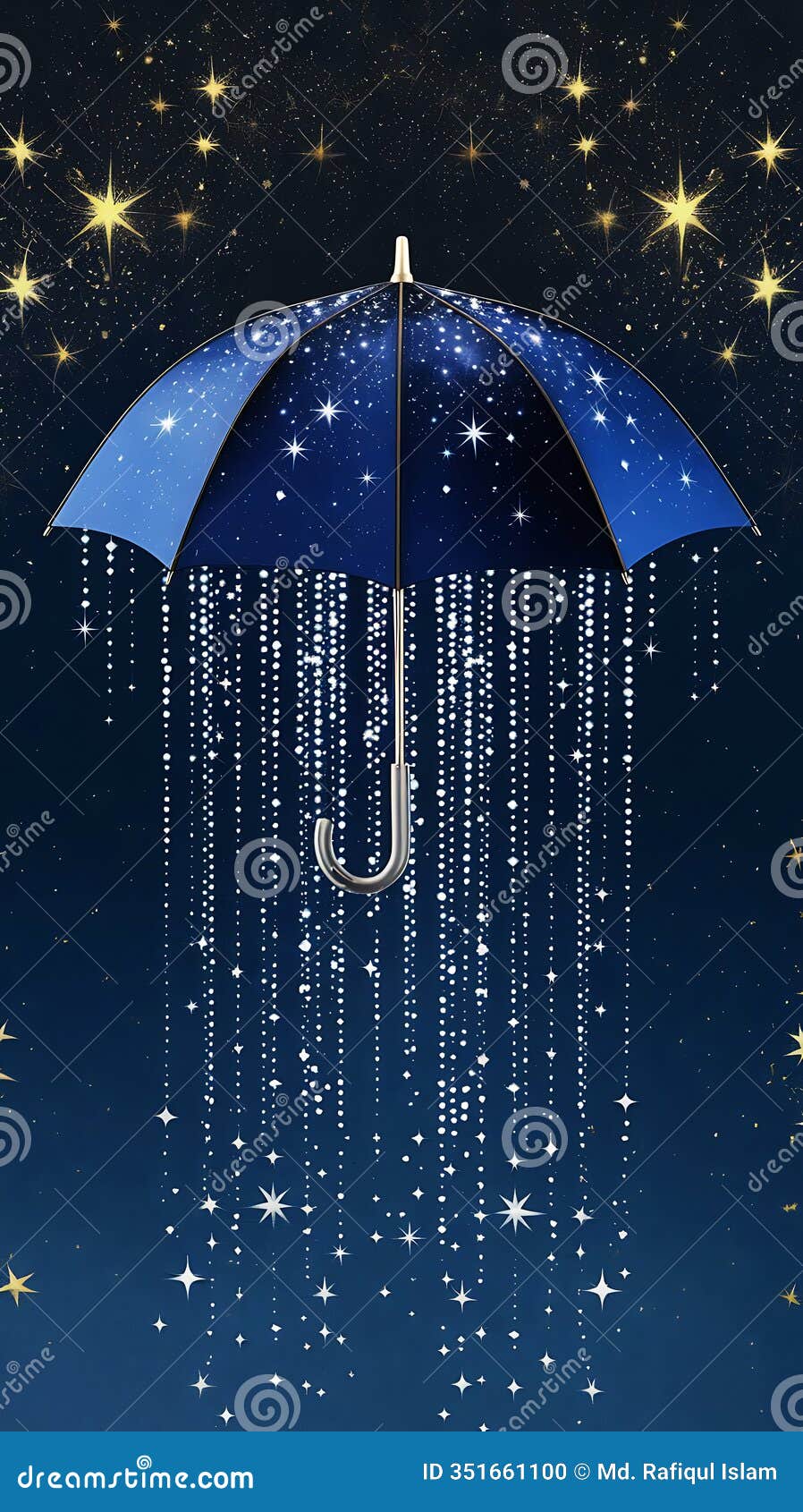 Umbrella Creative Lighting Effect Art Design Illustration Stock ...