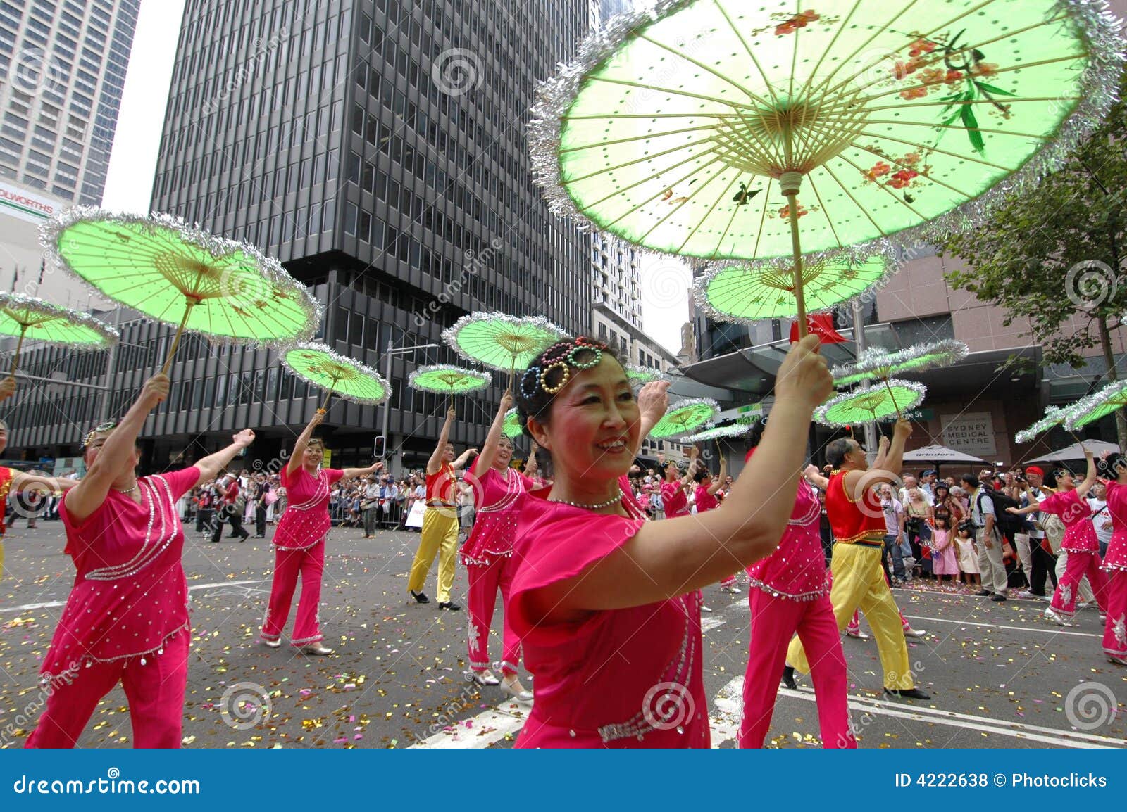 Umbrella dancers editorial stock photo. Image of celebration - 4222638