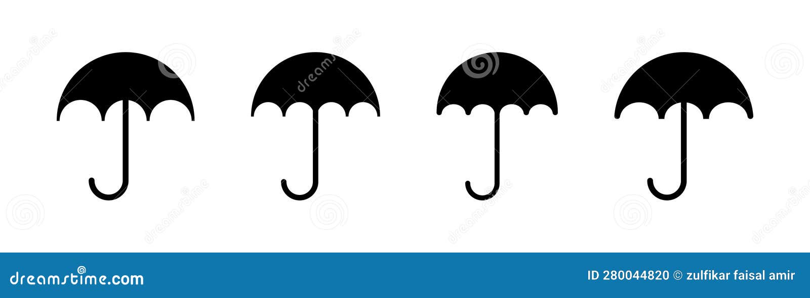 Umbrella Icon . Umbrella Sign Icon Stock Vector - Illustration of flat ...