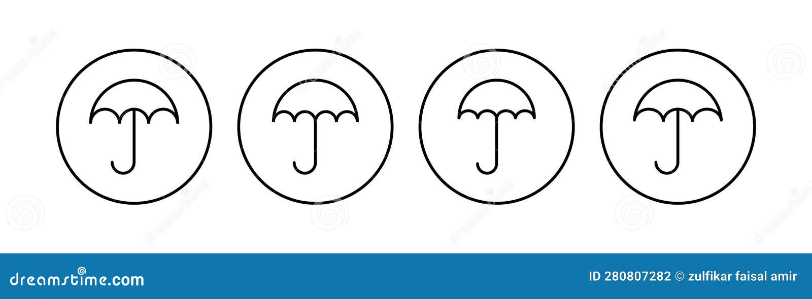 Umbrella Icon . Umbrella Sign Icon Stock Vector - Illustration of ...