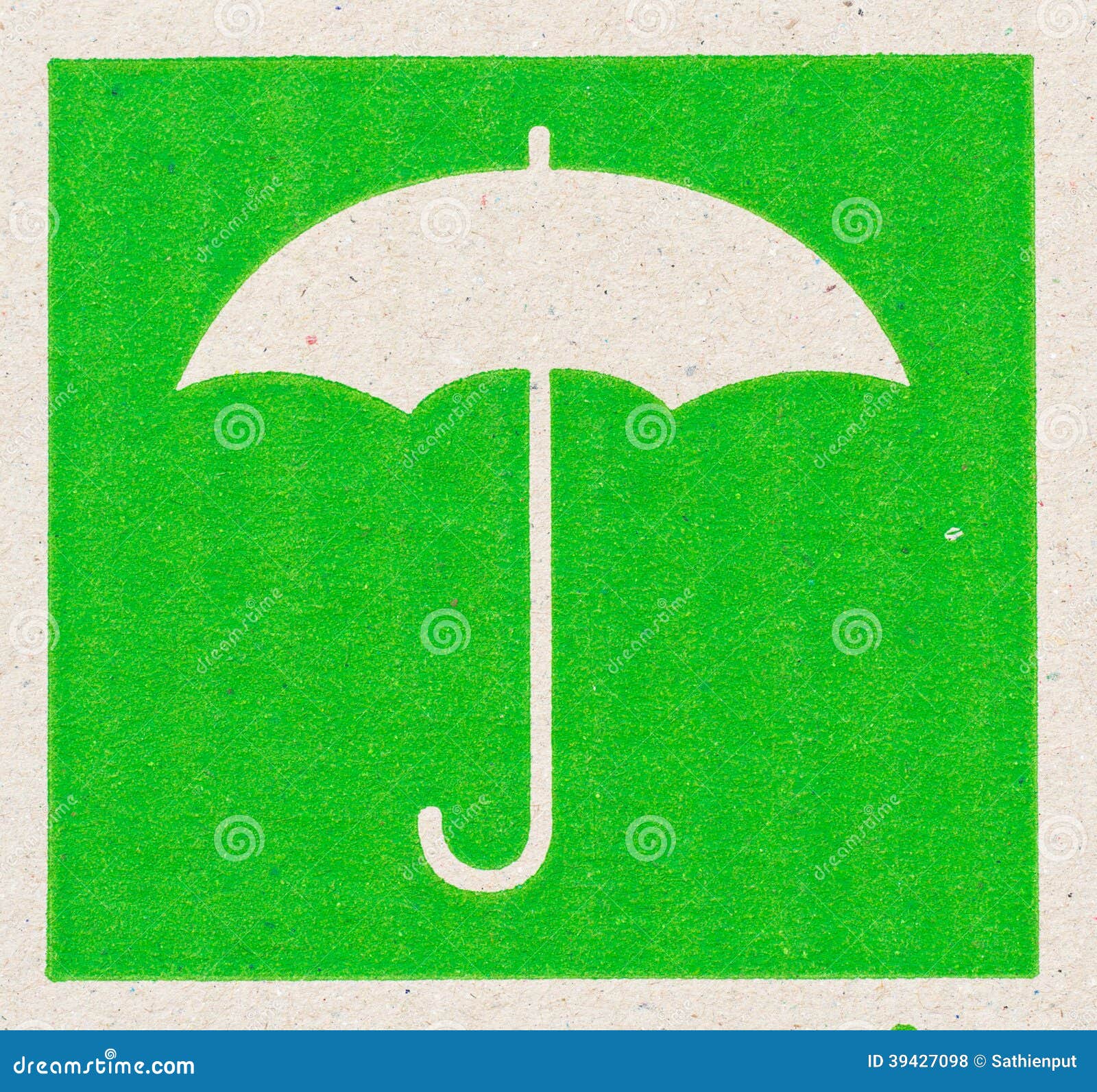 Umbrella Image of Fragile Symbol on Cardboard. Stock Photo - Image of ...