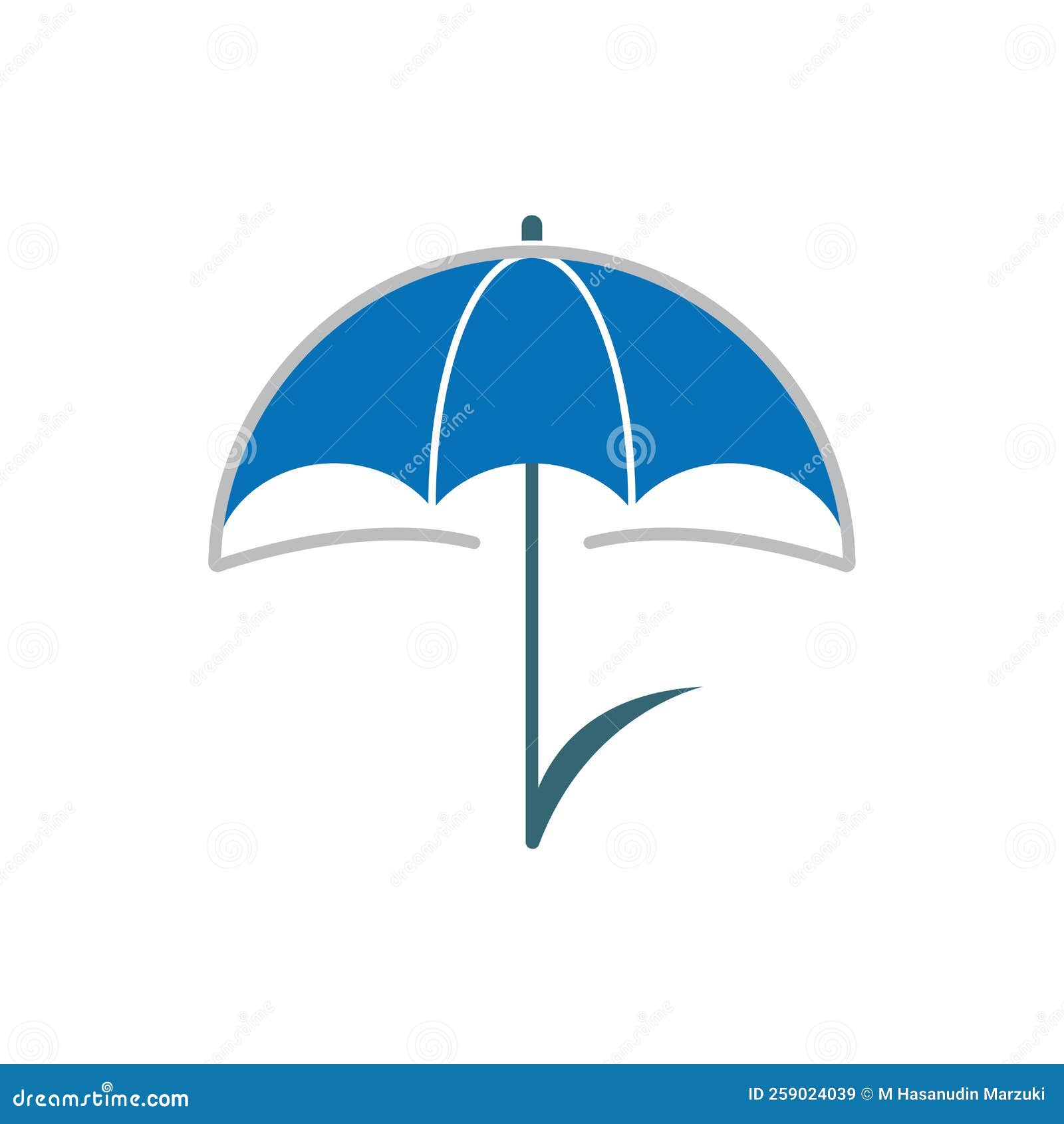 Umbrella logo vector stock illustration. Illustration of color - 259024039